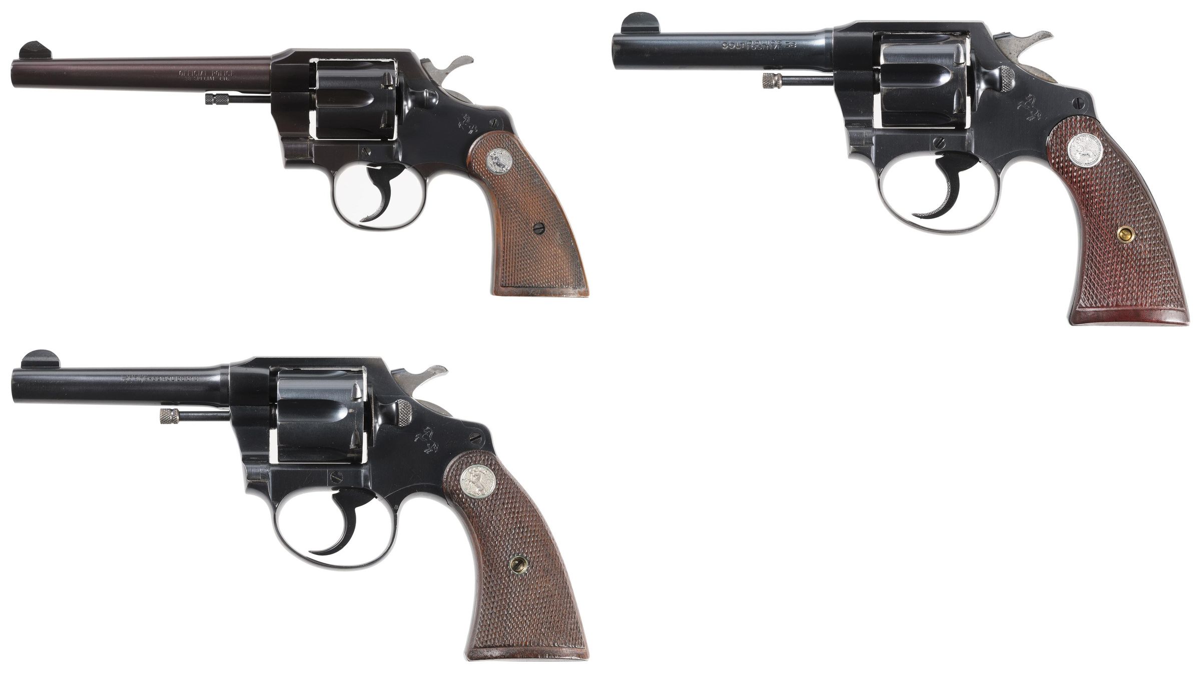 Three Colt Double Action Revolvers | Rock Island Auction