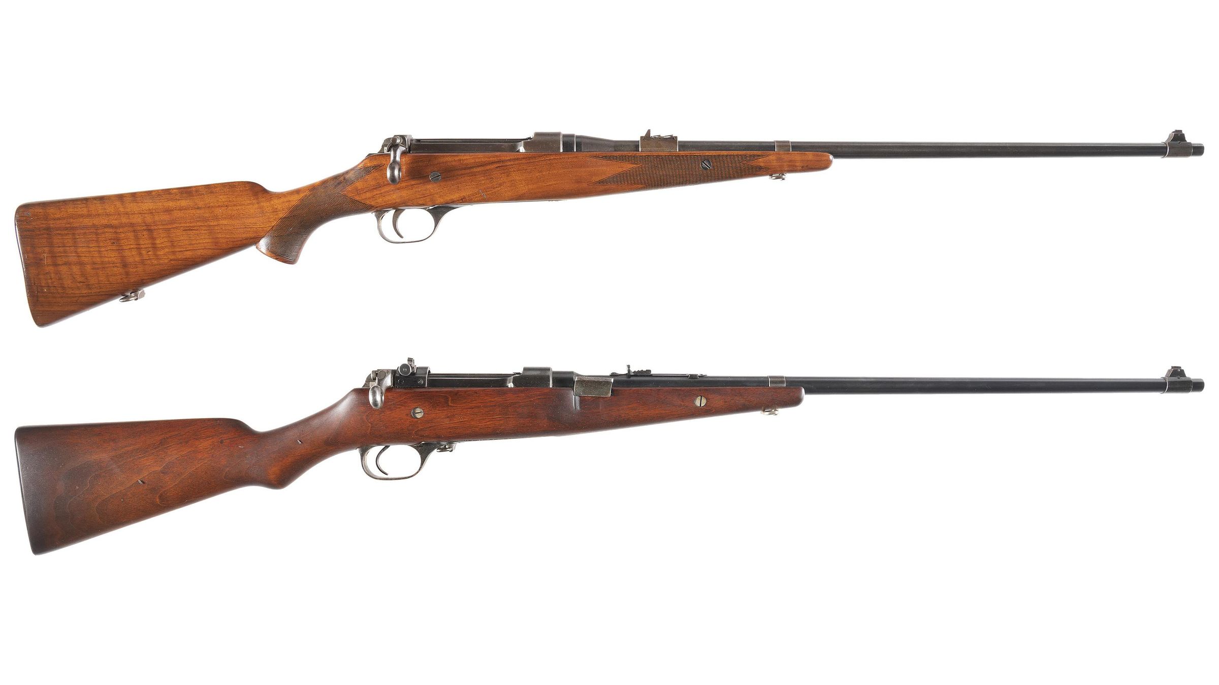 Two Canadian Ross Straight Pull Bolt Action Sporting Rifles | Rock ...
