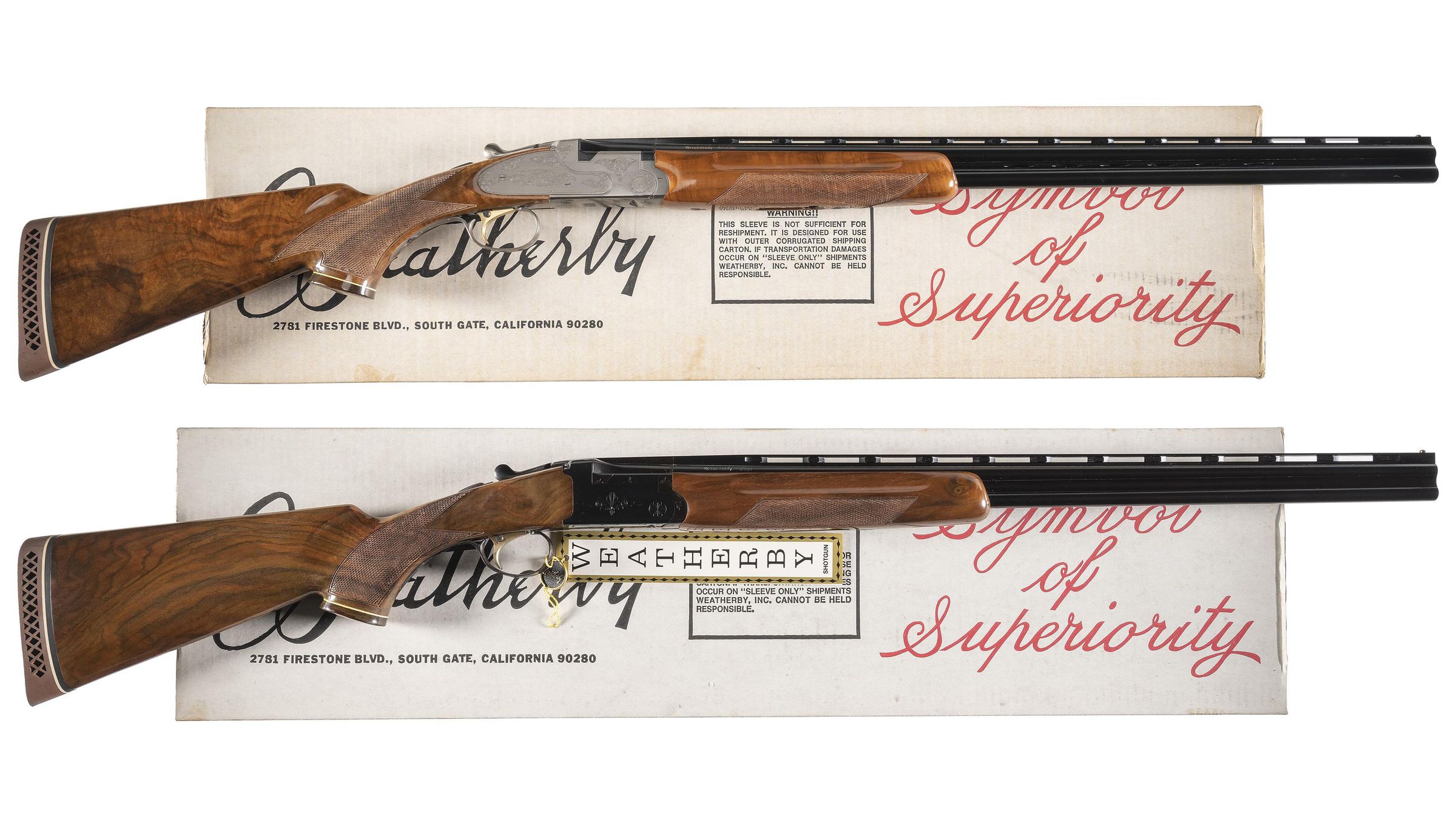 Two Weatherby Over/Under Shotguns with Boxes | Rock Island Auction