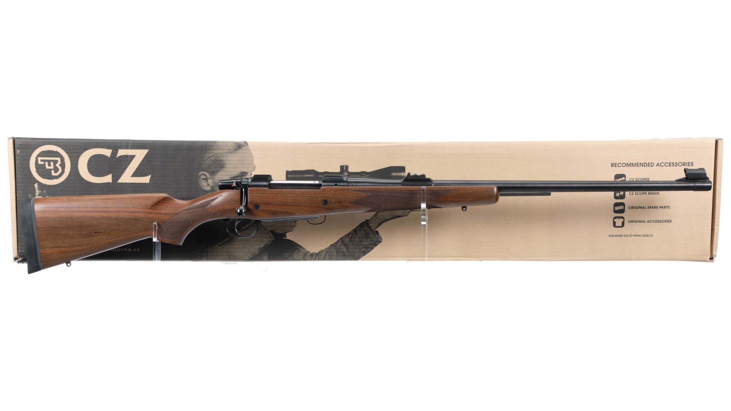 CZ Model 550 Safari Classics Bolt Action Rifle in 375 H&H Magnum | Rock ...