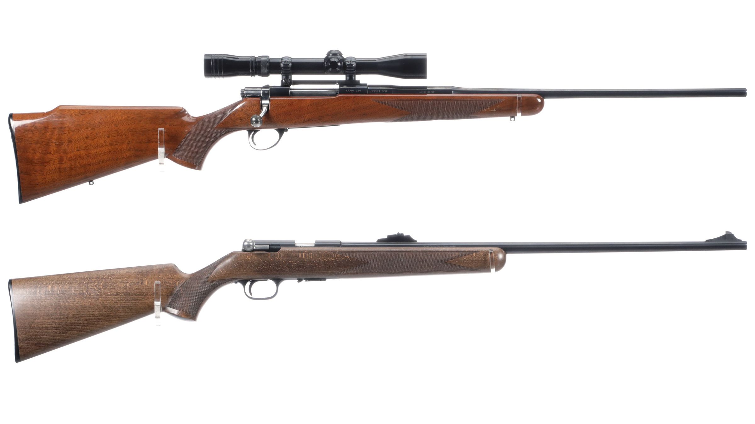 Two Belgian Browning Bolt Action Rifles | Rock Island Auction