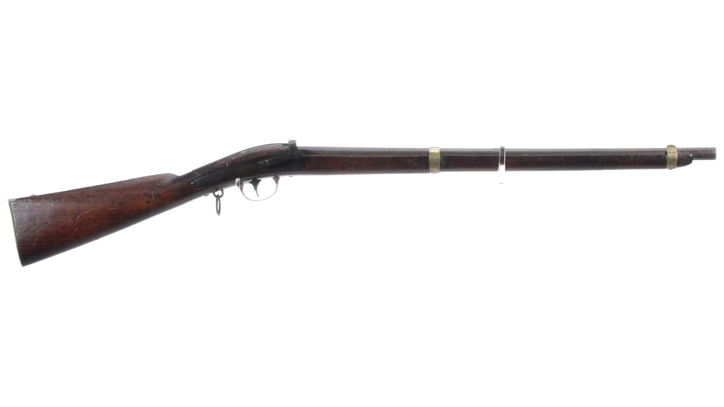 N.P. Ames Jenks Mule Ear Percussion Carbine | Rock Island Auction