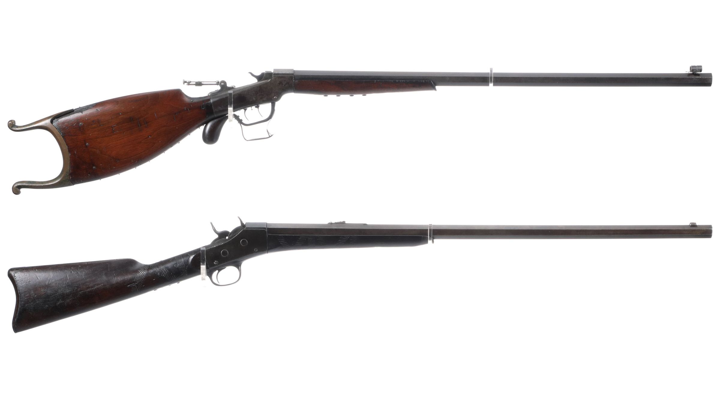 Two Antique Single Shot Rifles | Rock Island Auction