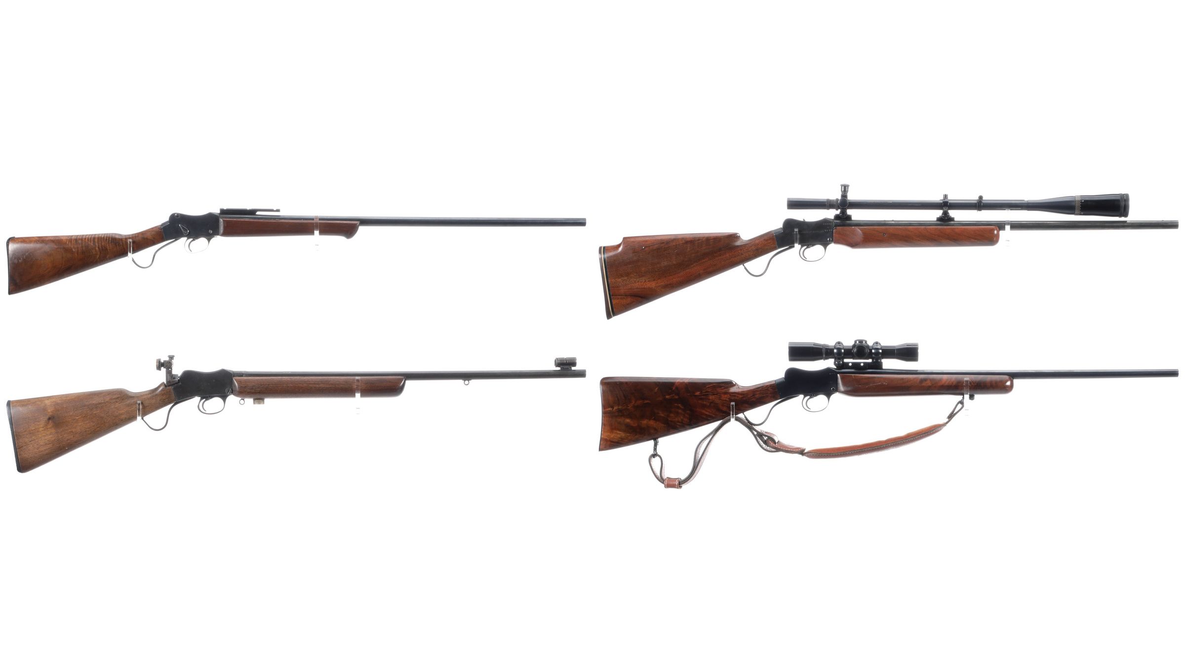 Four Martini Action Single Shot Rifles | Rock Island Auction