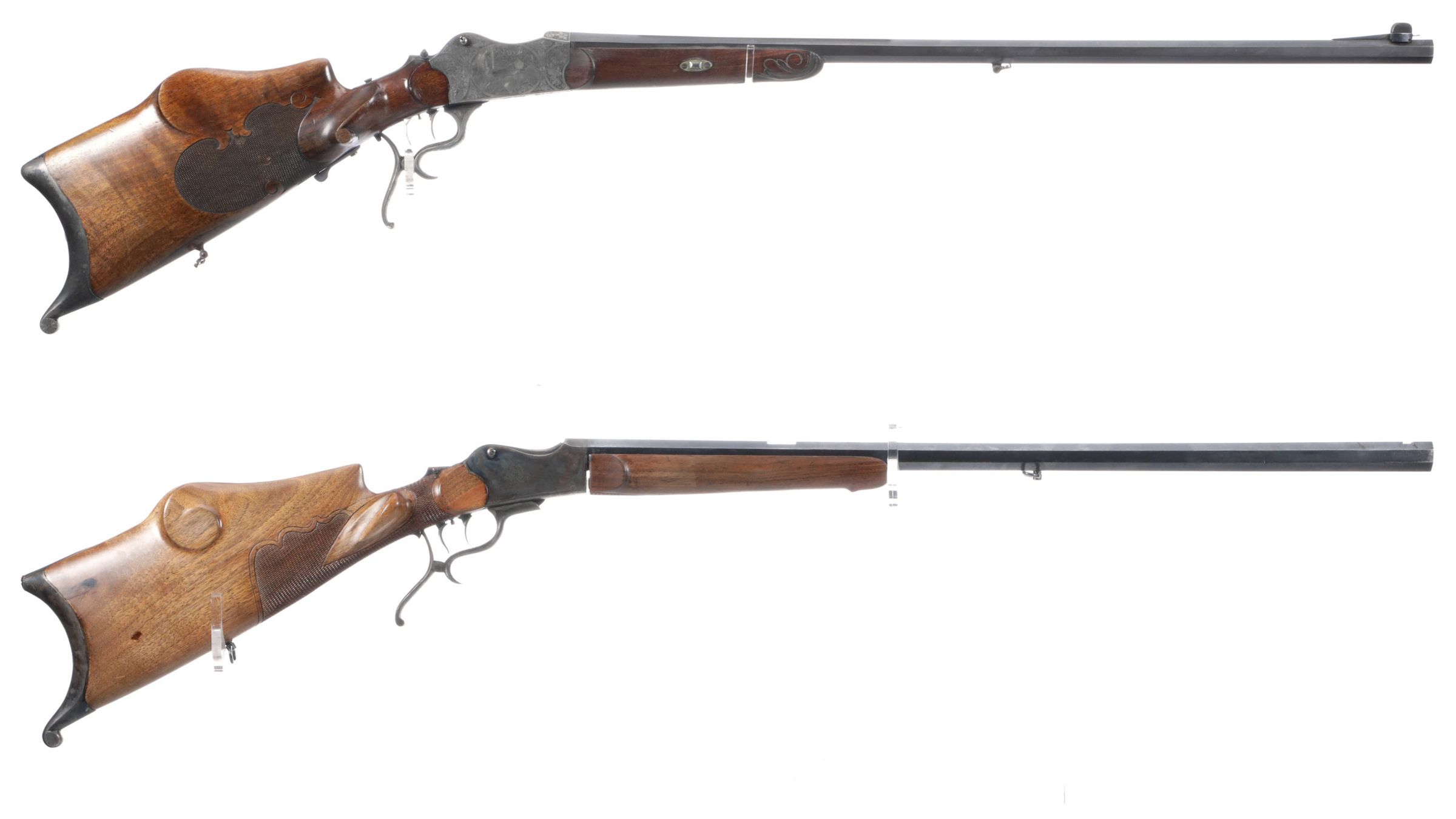 Two German Schuetzen Rifles | Rock Island Auction