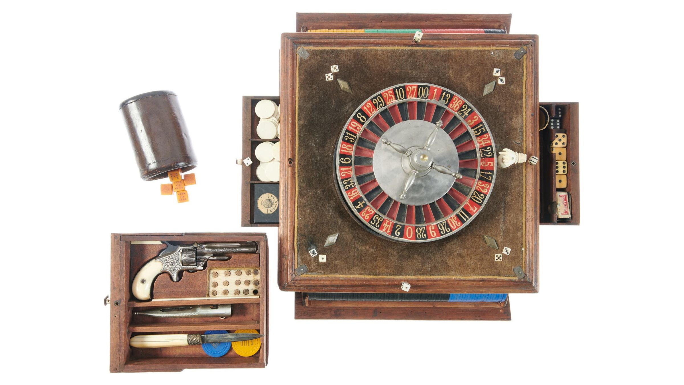 Gambler's Set with Engraved Hopkins & Allen Ranger Revolver | Rock ...