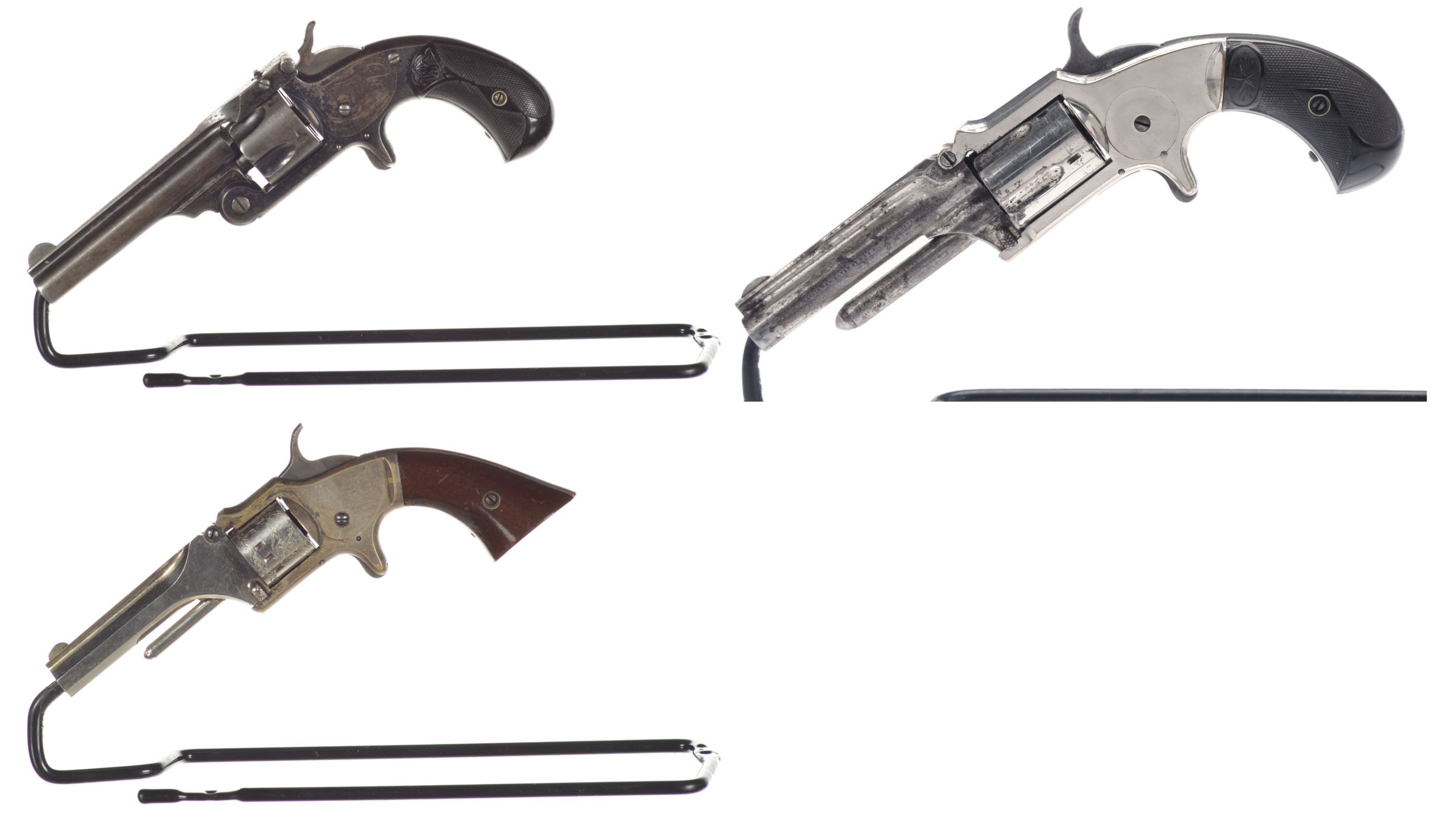 Three Antique Spur Trigger Revolvers | Rock Island Auction