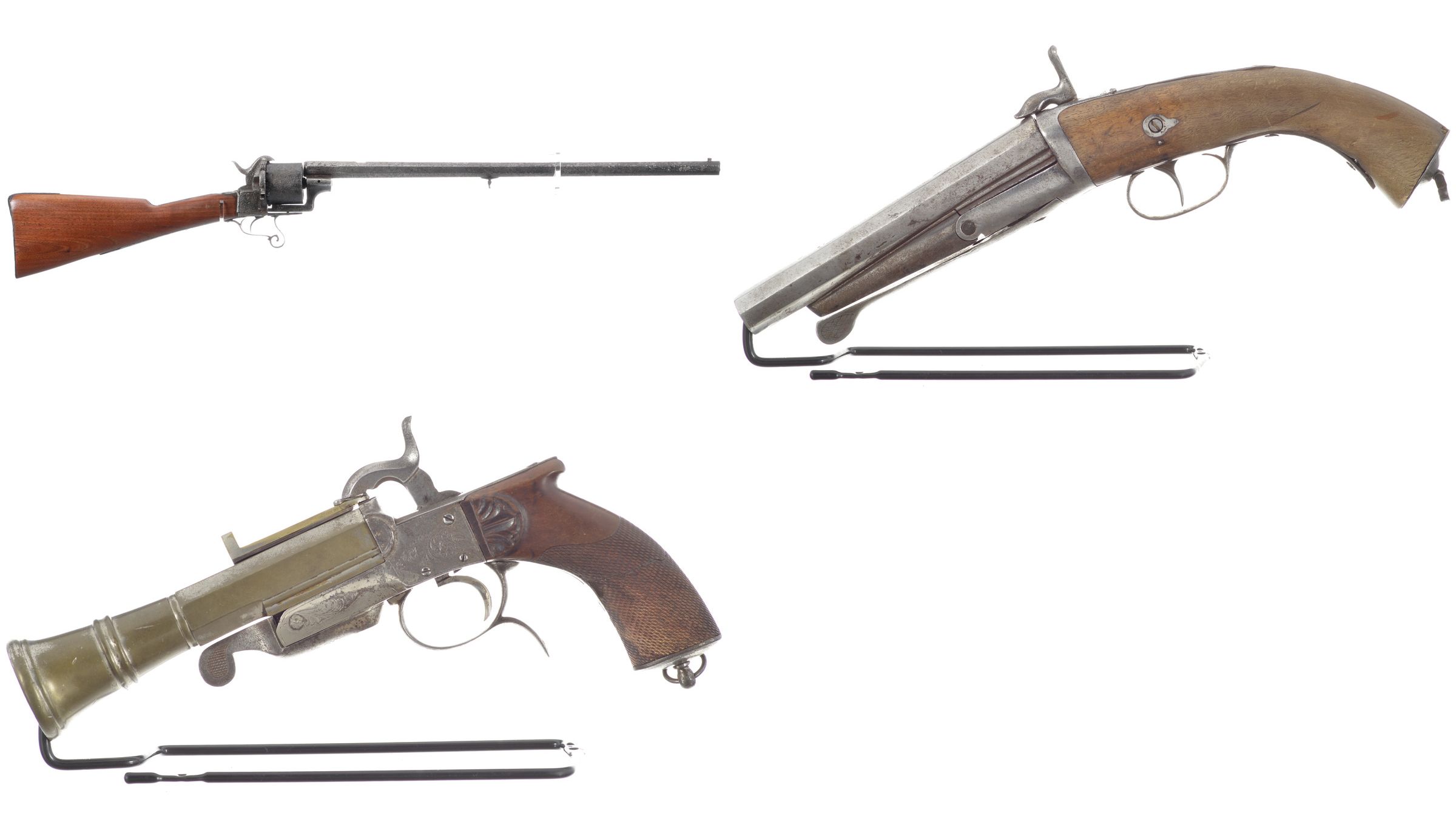 Three European Pinfire Firearms | Rock Island Auction