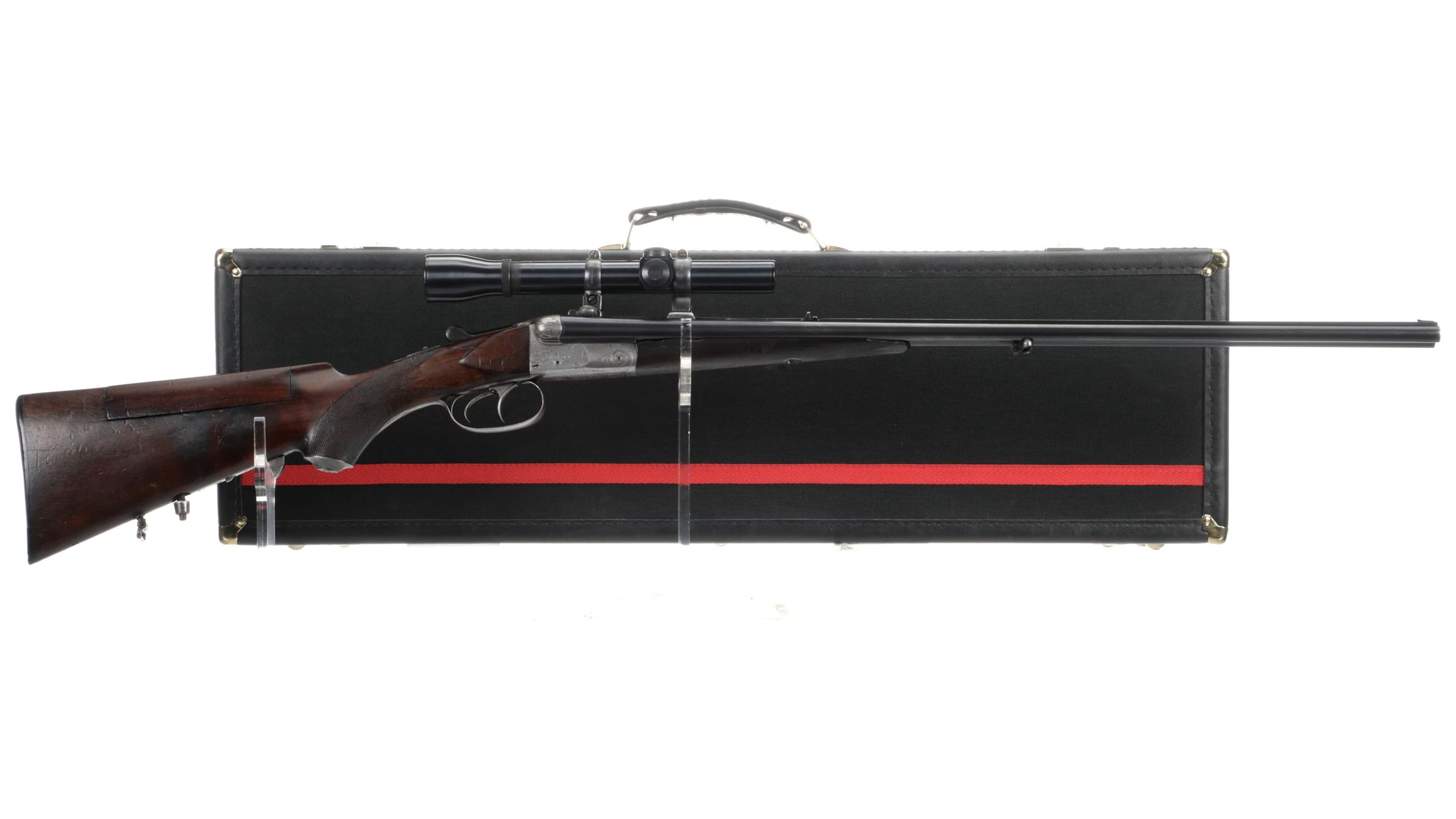 Edward Kettner Boxlock Double Rifle with Scope and Case | Rock Island ...
