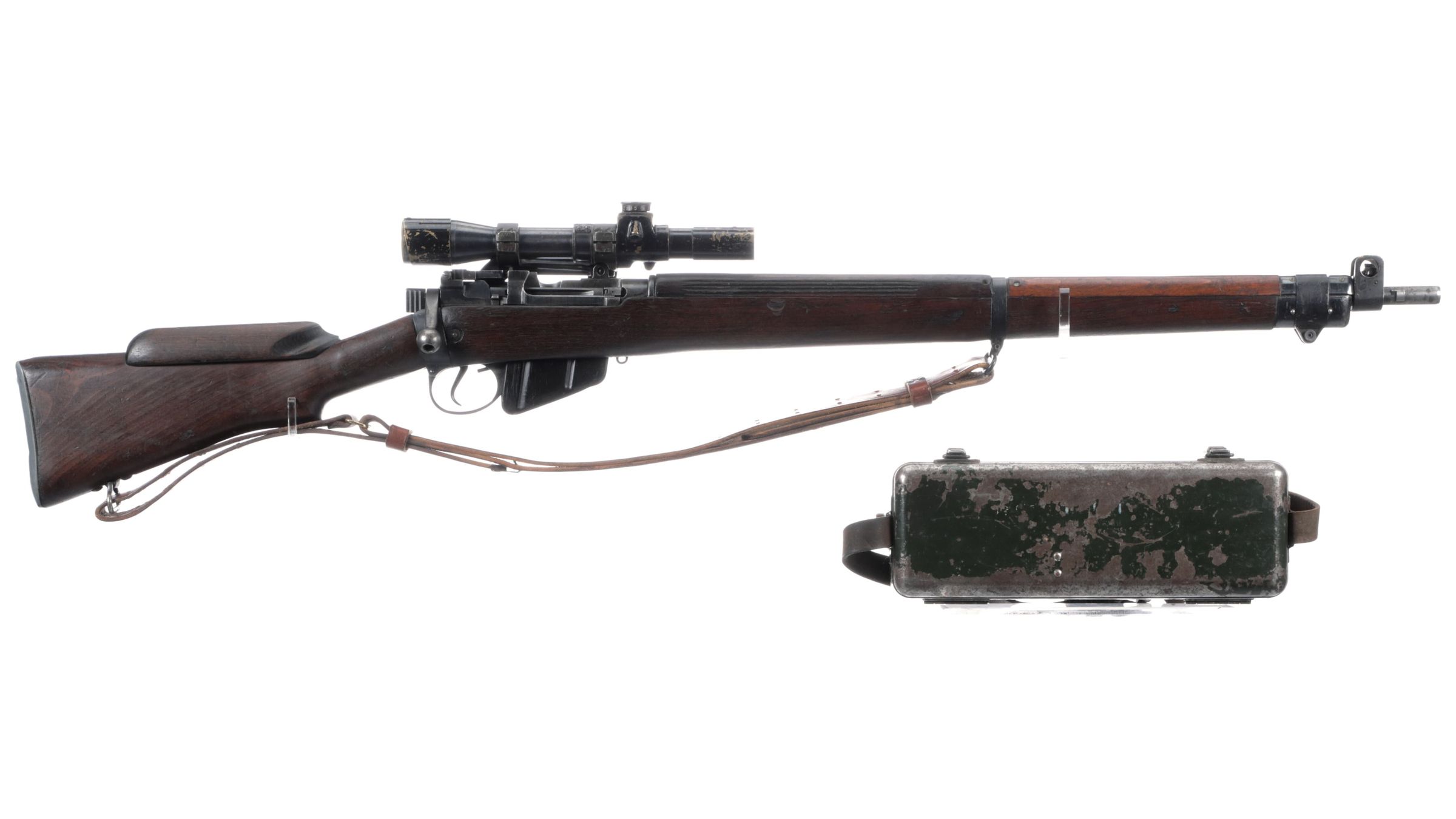 WWII Enfield No. 4 Mk. I(T) Bolt Action Sniper Rifle with Scope | Rock ...