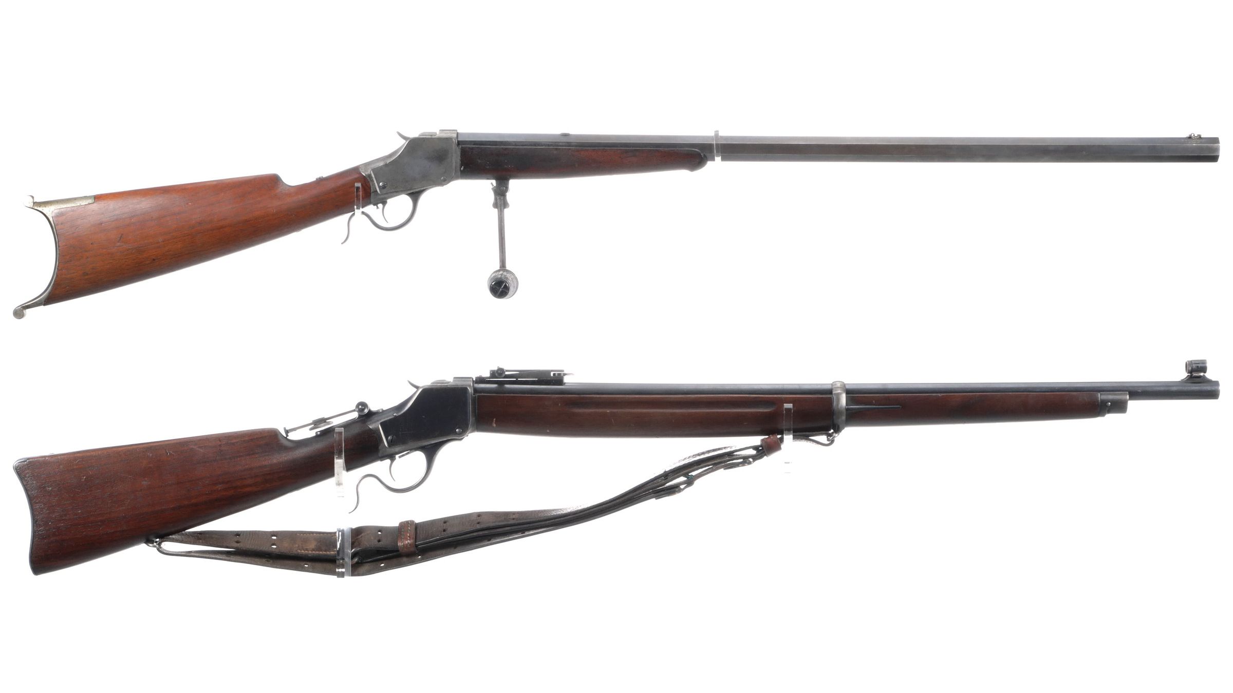 Two Winchester Model 1885 High Wall Rifles | Rock Island Auction