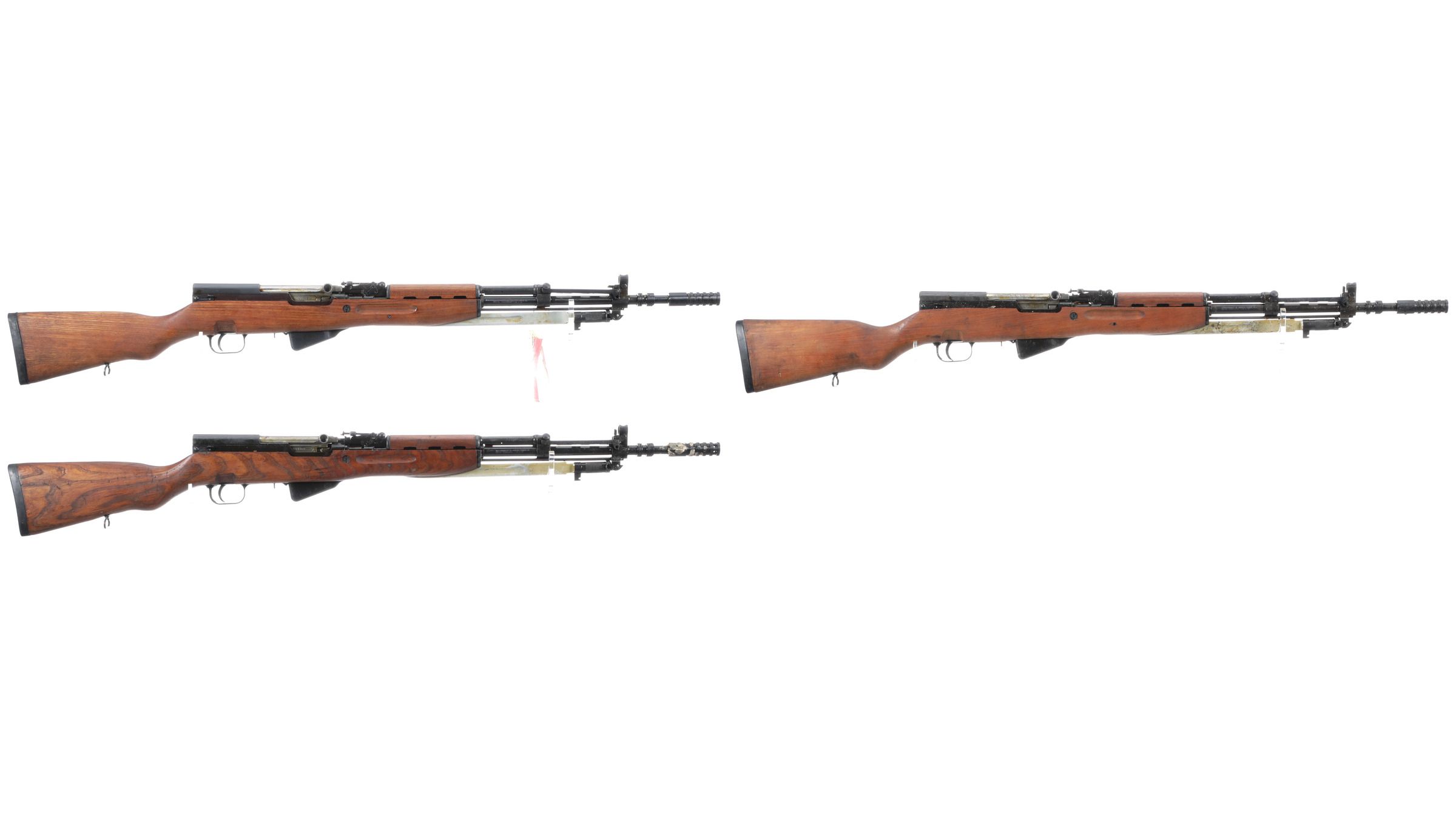 Three M59/66 Semi-Automatic Rifles with Bayonets | Rock Island Auction