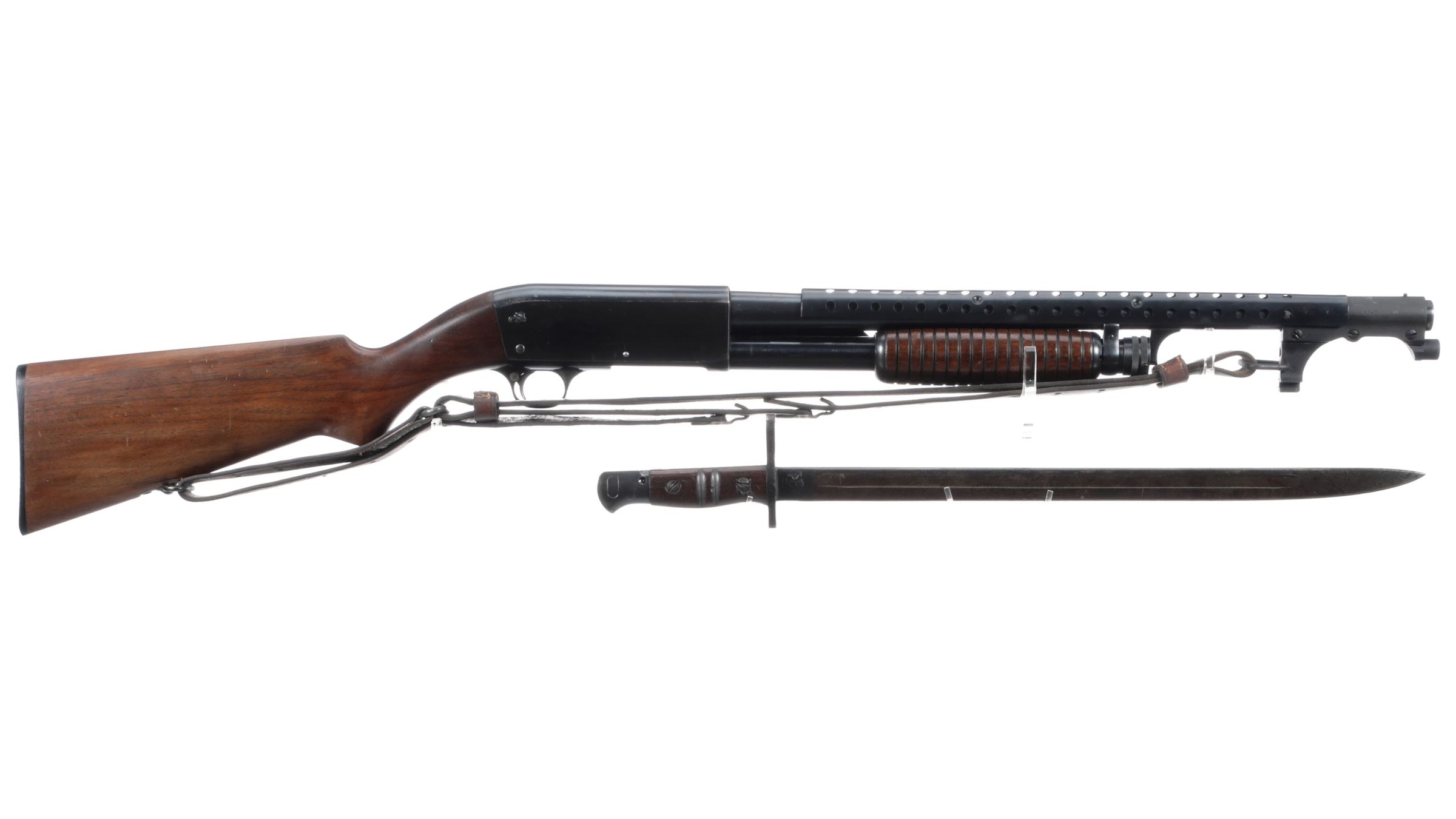 U.S. Inspected Ithaca Model 37 Trench Gun with Bayonet | Rock Island ...