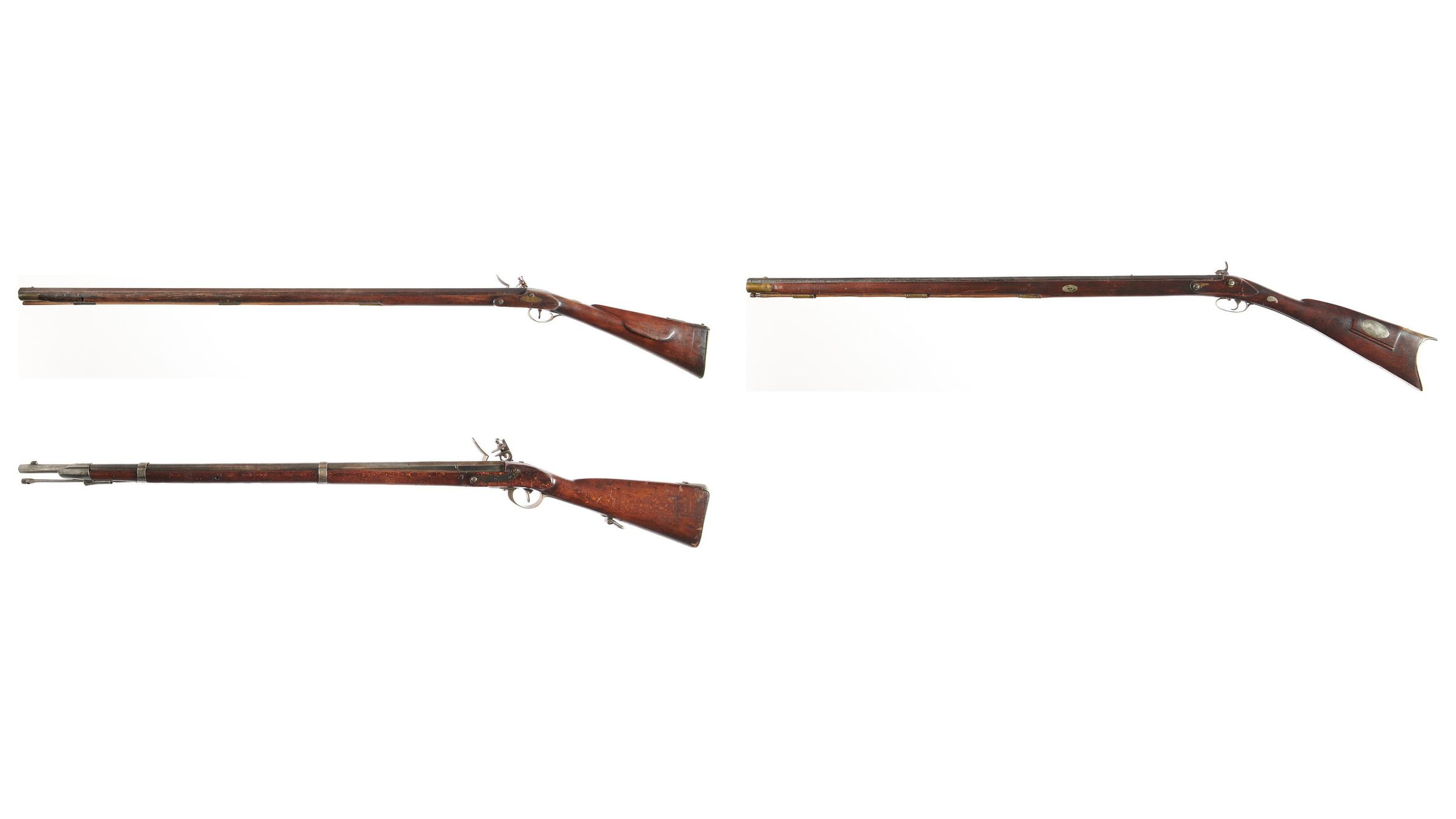 Three Antique Muzzle Loading Long Guns | Rock Island Auction