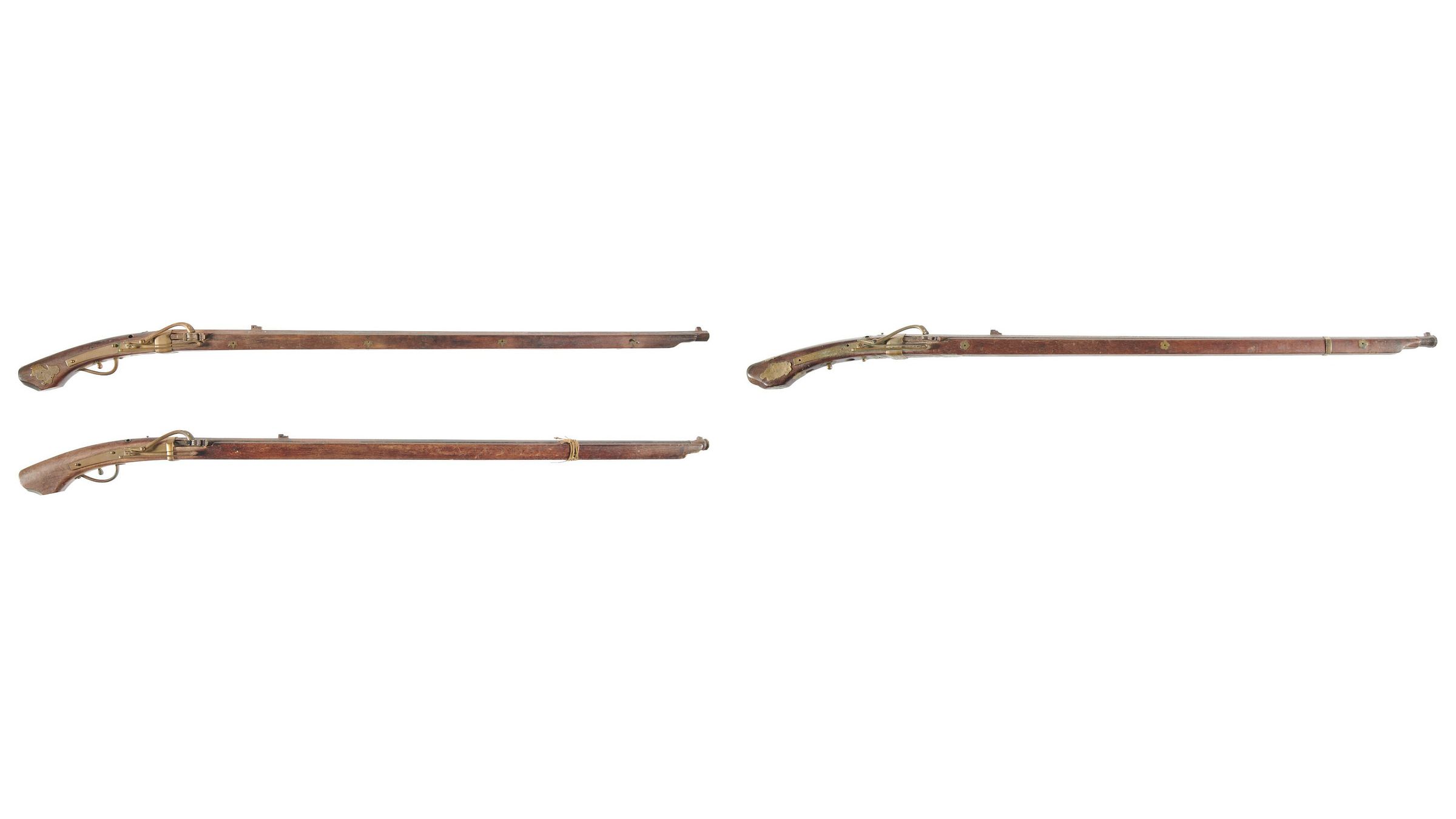 Three Japanese Tanegashima Matchlock Arquebuses | Rock Island Auction