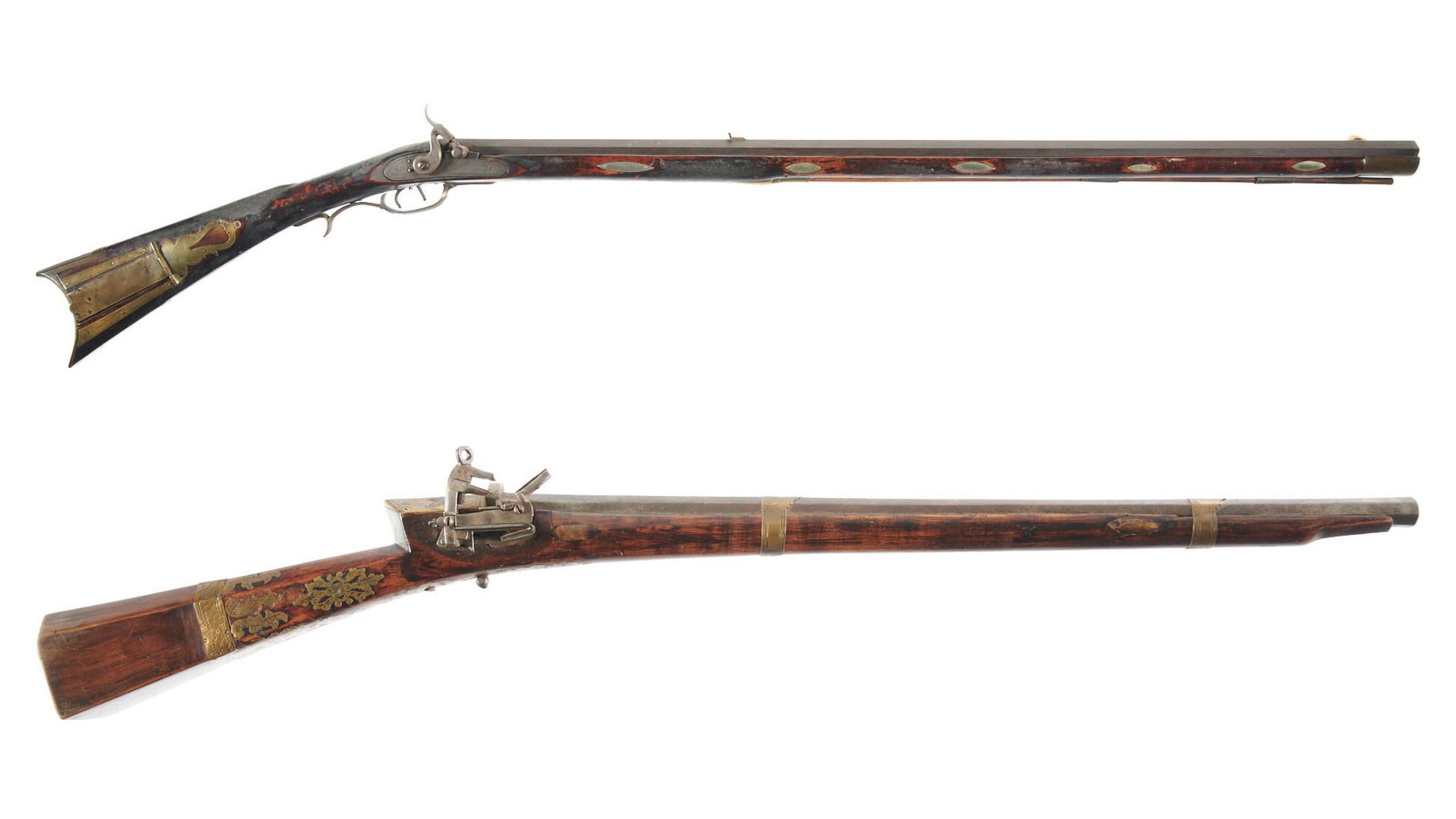 Two Antique Muzzleloading Rifles | Rock Island Auction
