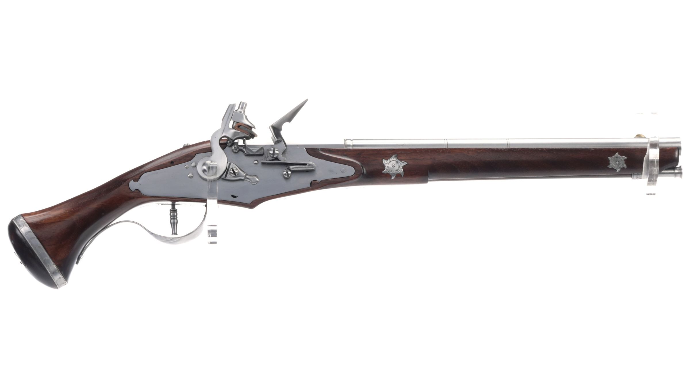 Contemporary Leonard Day Flintlock Pistol with Wheellock | Rock Island ...