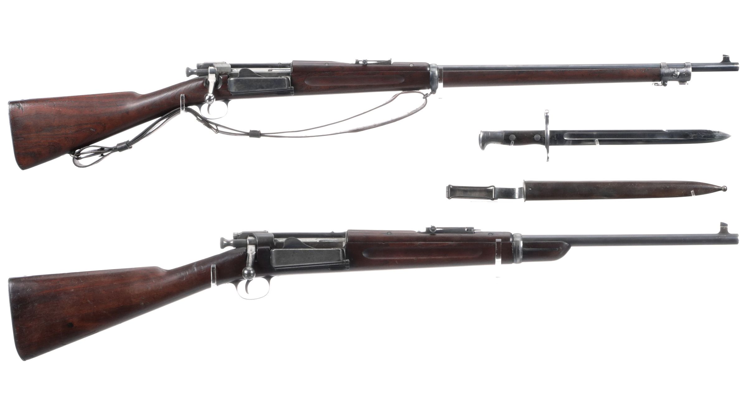 Two Antique U.S. Springfield Krag-Jorgensen Bolt Action Rifles | Rock ...