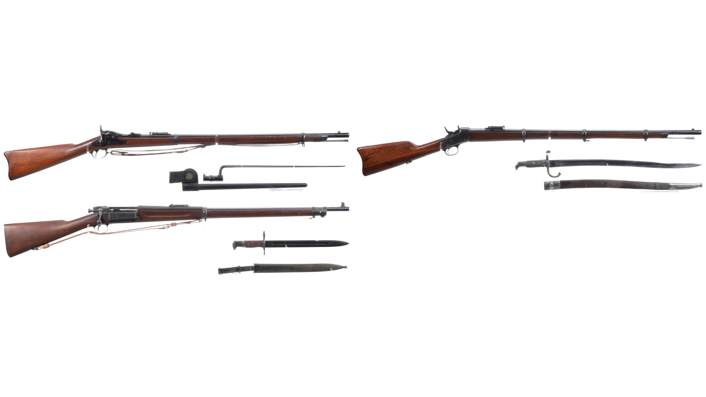 Three Military Centerfire Rifles with Bayonets | Rock Island Auction