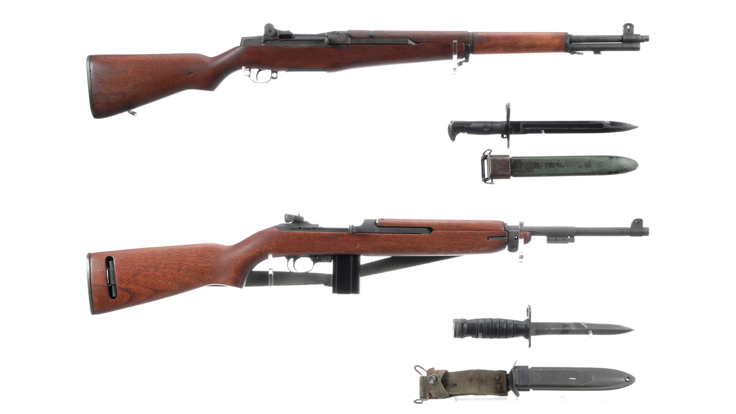 Two U.S. Military Long Guns with Bayonets | Rock Island Auction