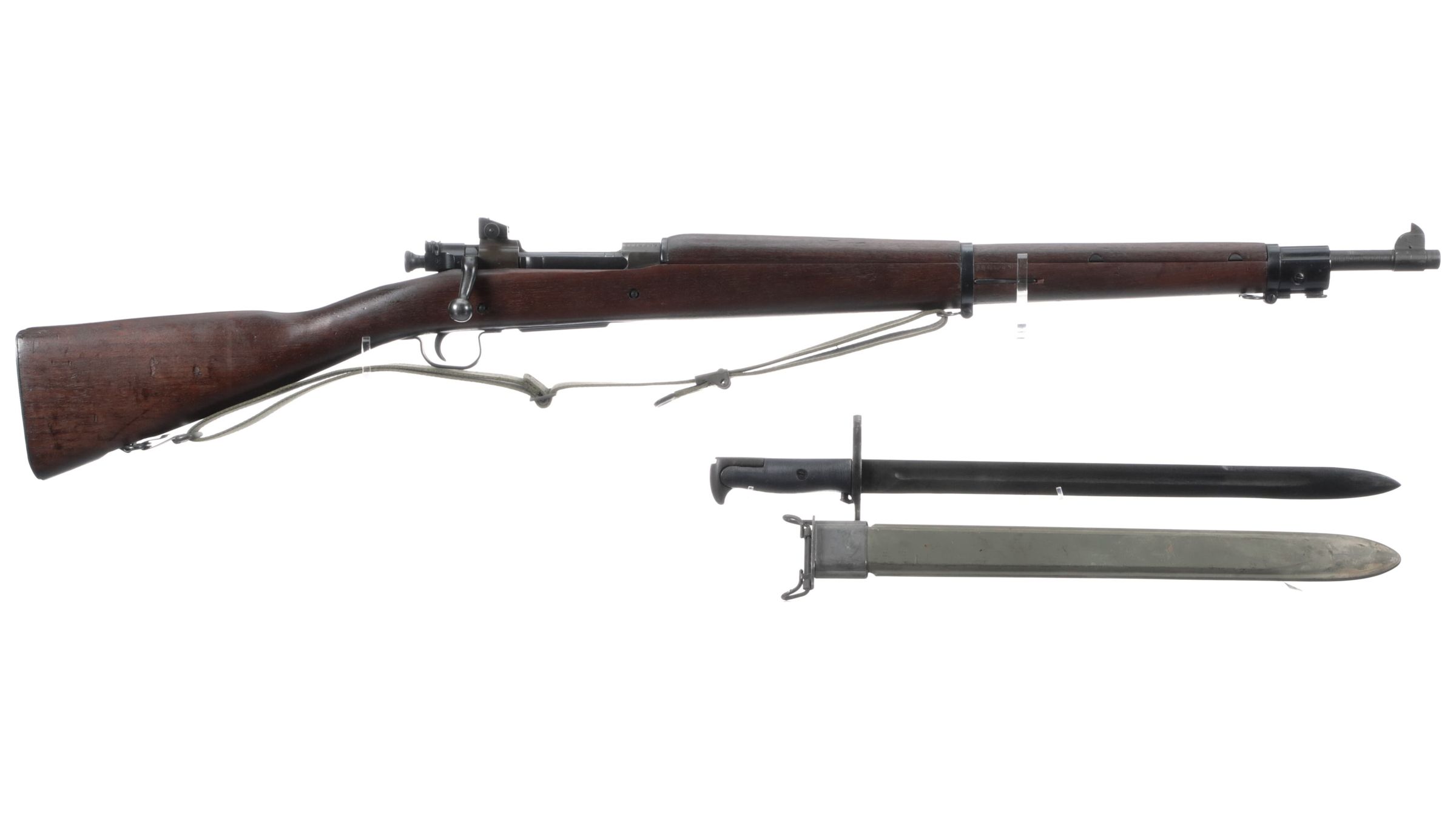 U.S. Remington 1903A3 Springfield Bolt Action Rifle with Bayonet | Rock ...