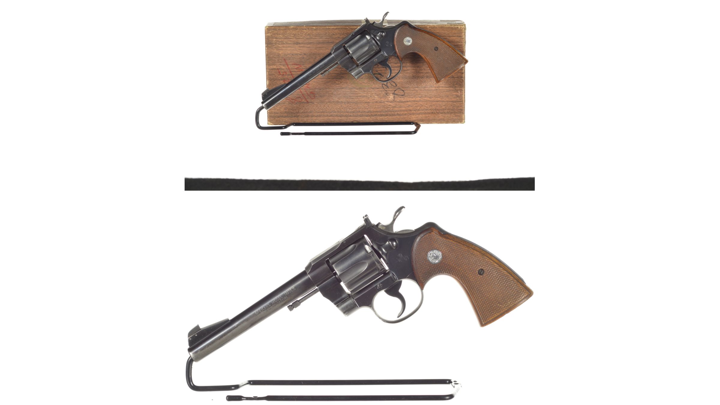 Two Colt Officer's Model Match Double Action Revolvers | Rock Island ...