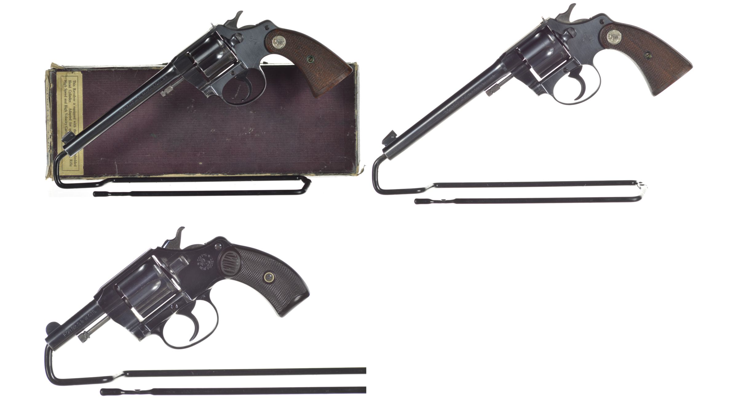 Three Colt Double Action Revolvers | Rock Island Auction
