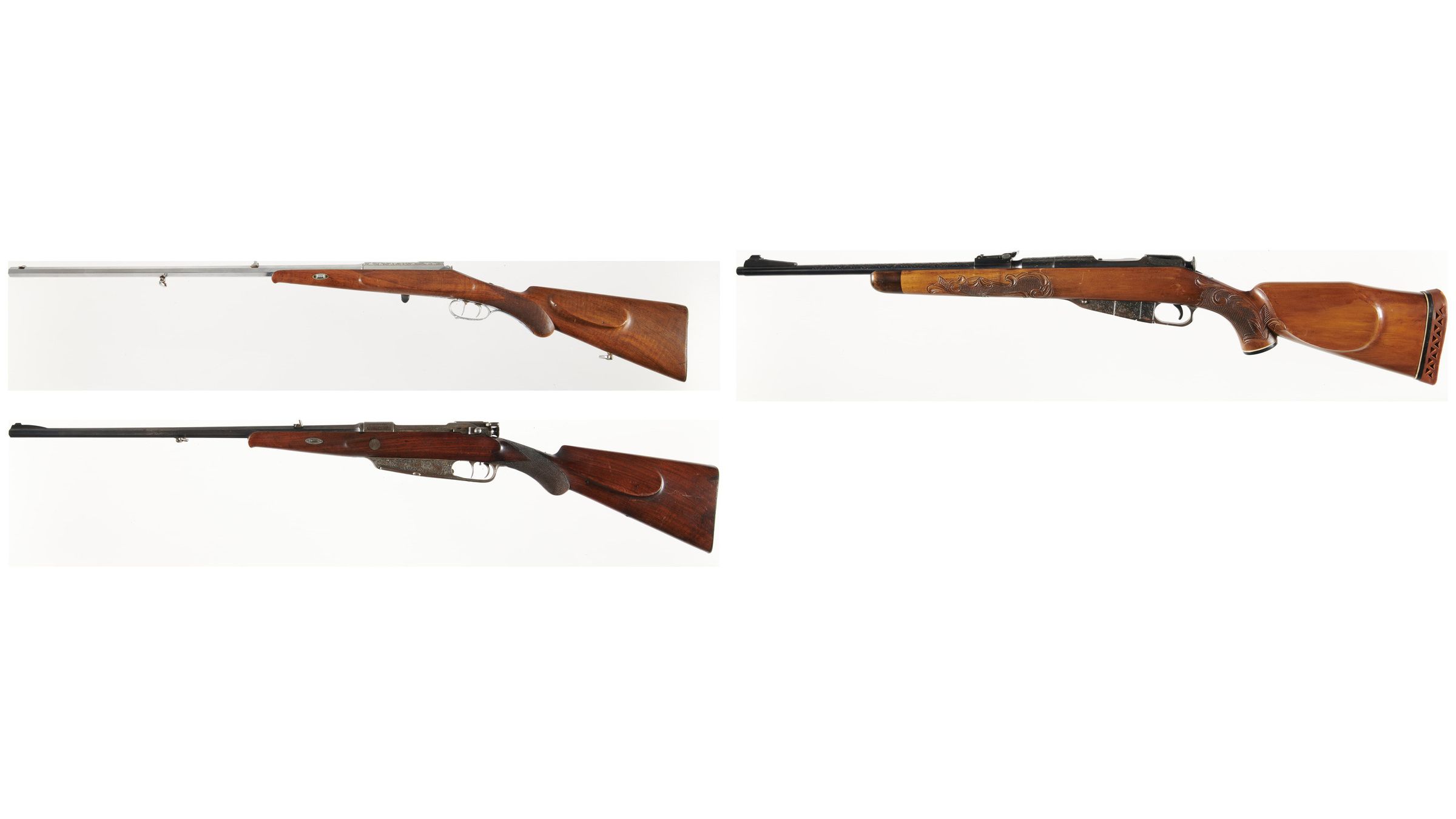 Three European Bolt Action Sporting Rifles | Rock Island Auction