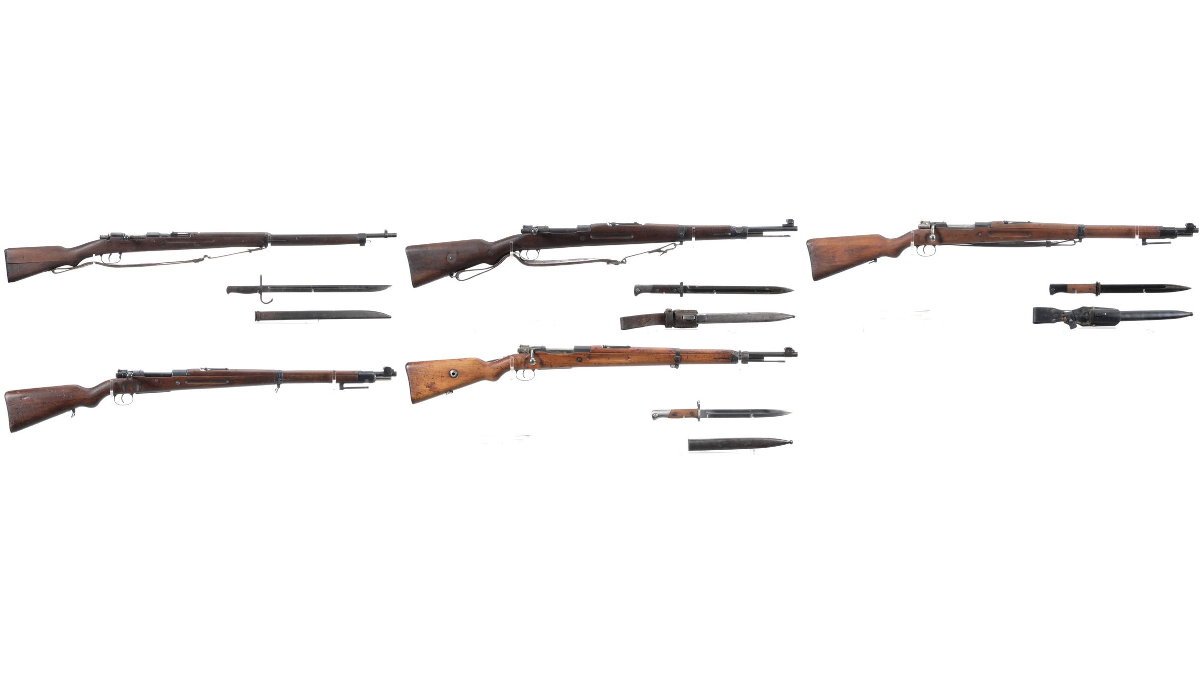 Four European Manufactured Military Bolt Action Rifles | Rock Island ...
