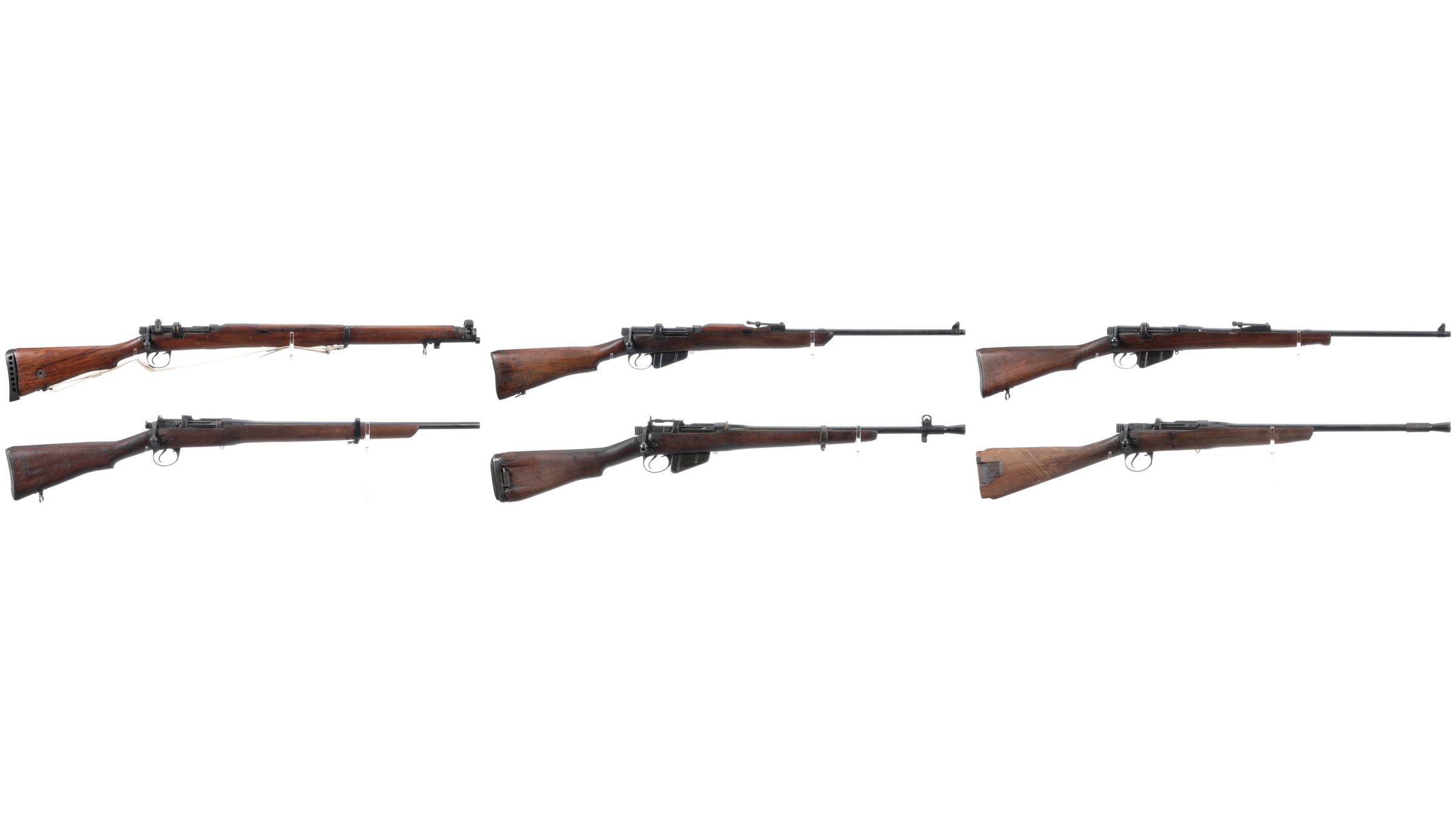 Six Enfield Bolt Action Rifles | Rock Island Auction