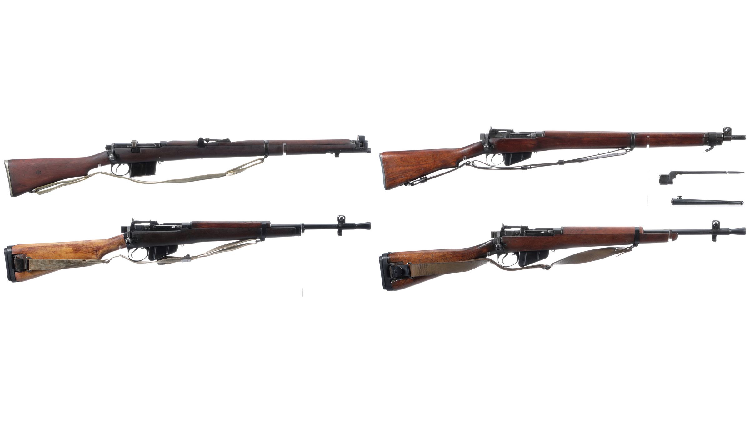 Four Enfield Bolt Action Long Guns | Rock Island Auction