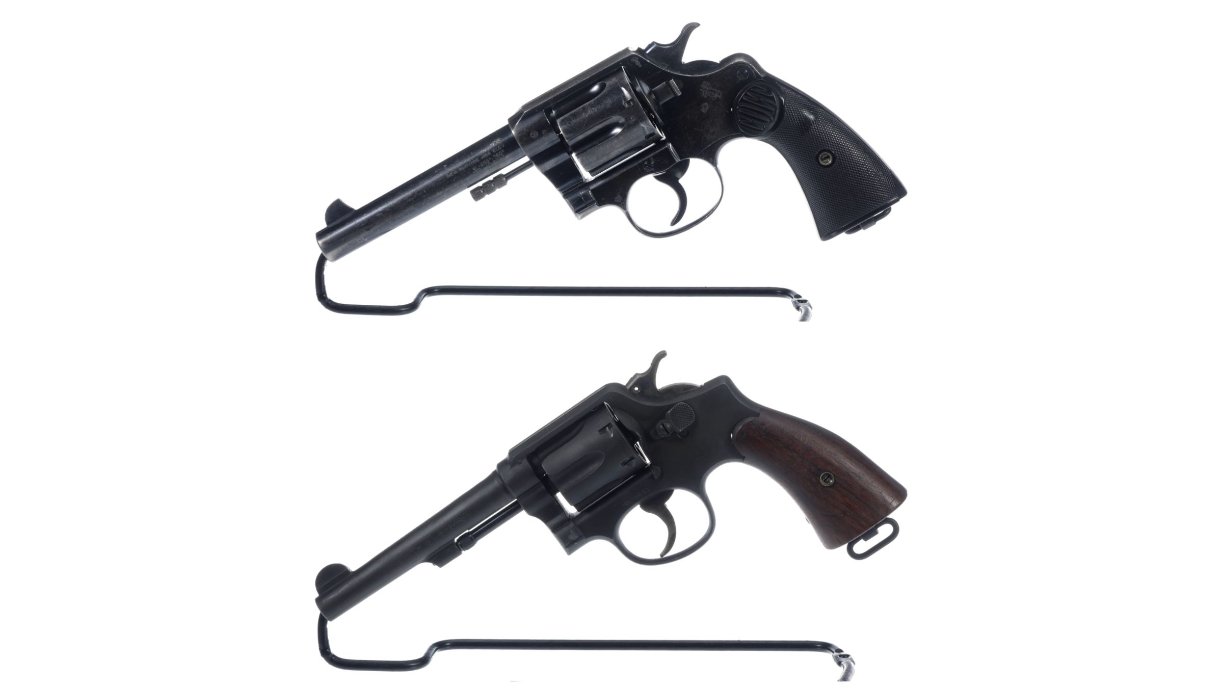 Two Double Action Revolvers with Holsters | Rock Island Auction