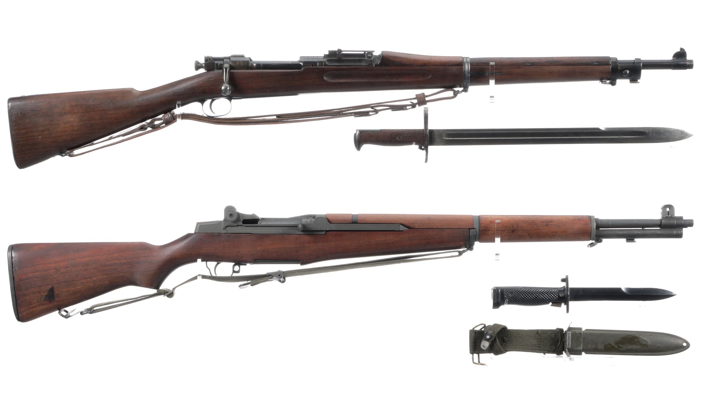 Two U.S. Military Rifles with Bayonets | Rock Island Auction