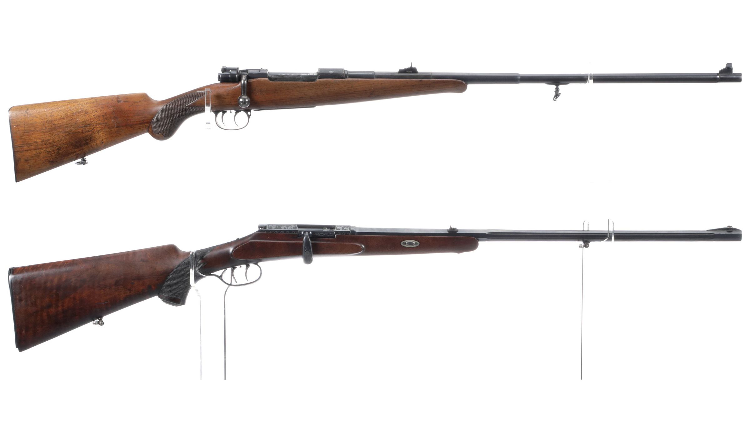 Two Engraved German Bolt Action Sporting Rifles | Rock Island Auction