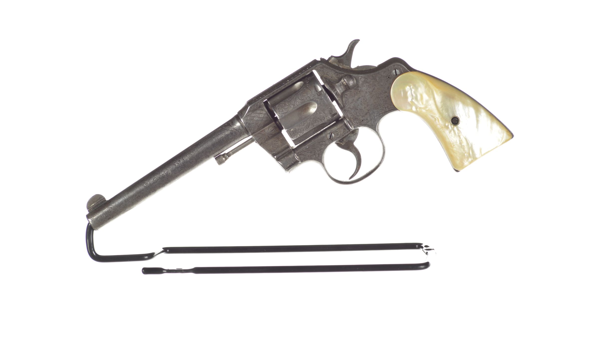 Engraved Colt Army Special Revolver with Mexican Eagle Grips | Rock ...