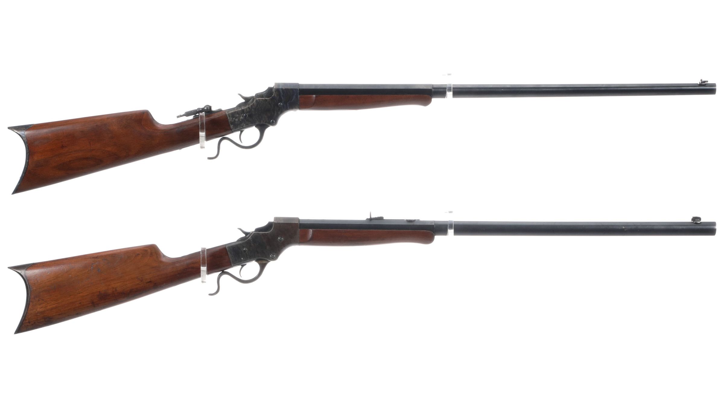 Two Stevens Falling Block Single Shot Rifles | Rock Island Auction