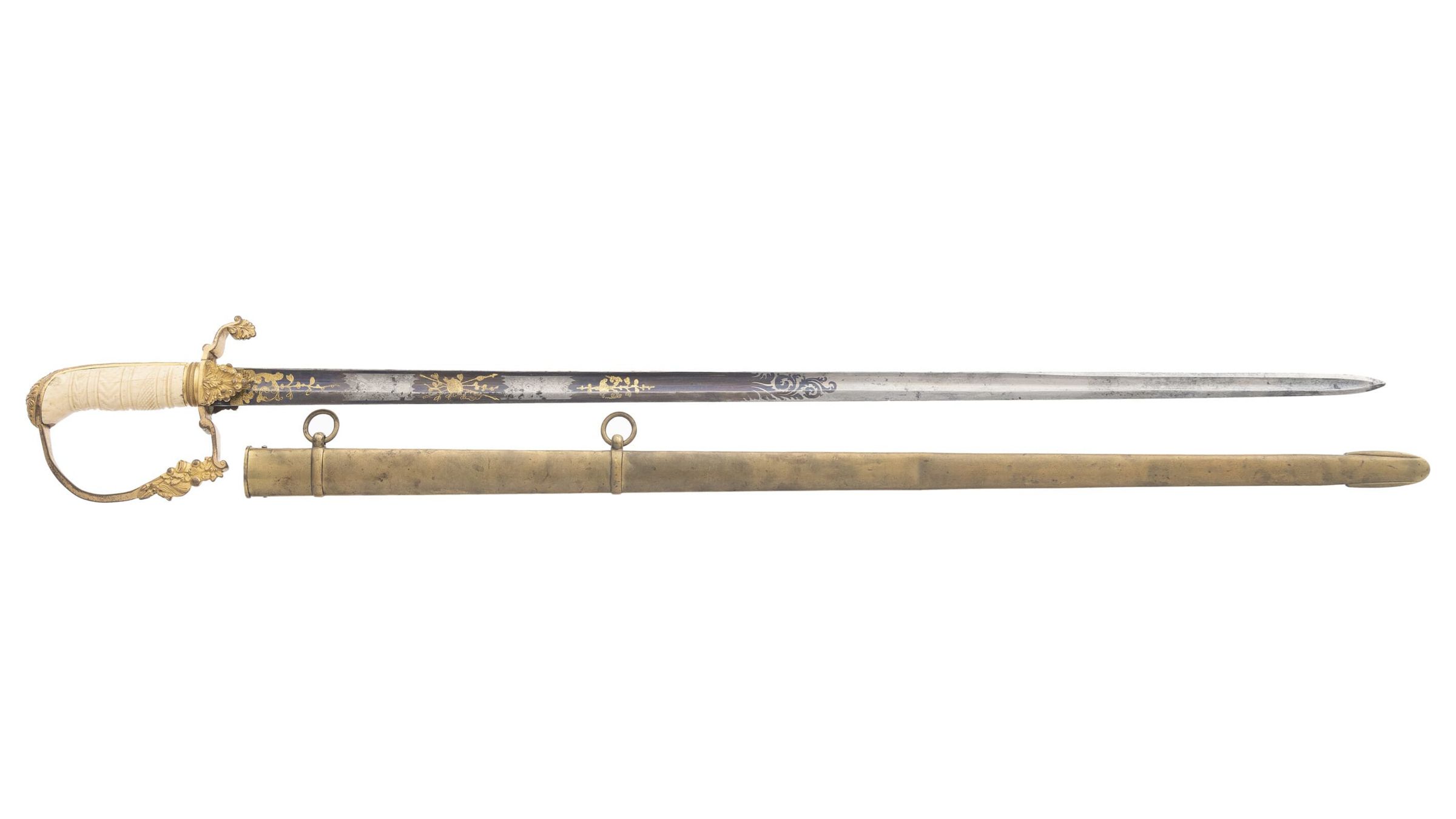 U.S. Bird Head Pommel Officer's Sword with Scabbard | Rock Island Auction
