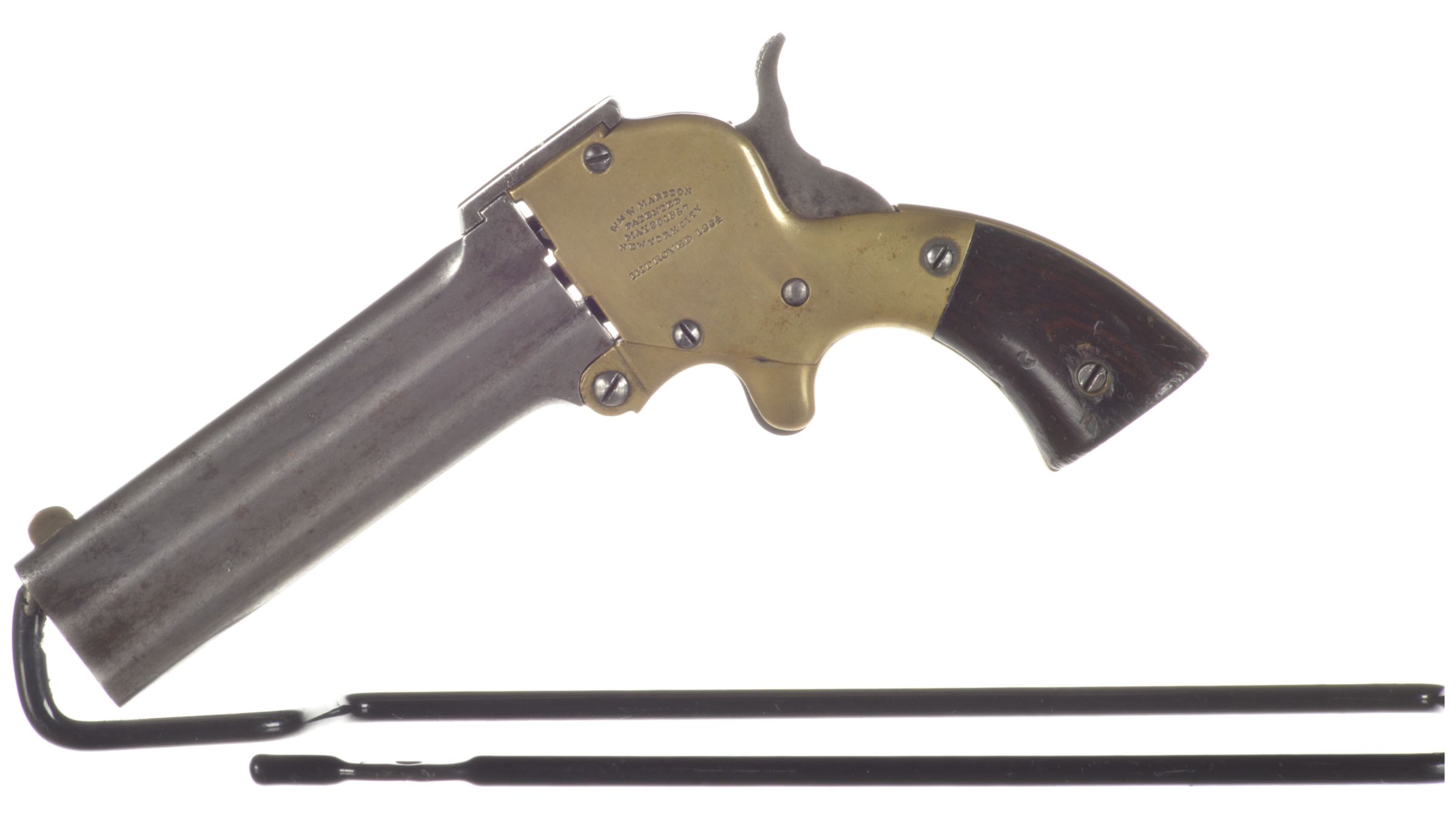 Marston Three Barrel Derringer with 4 Inch Barrels | Rock Island Auction