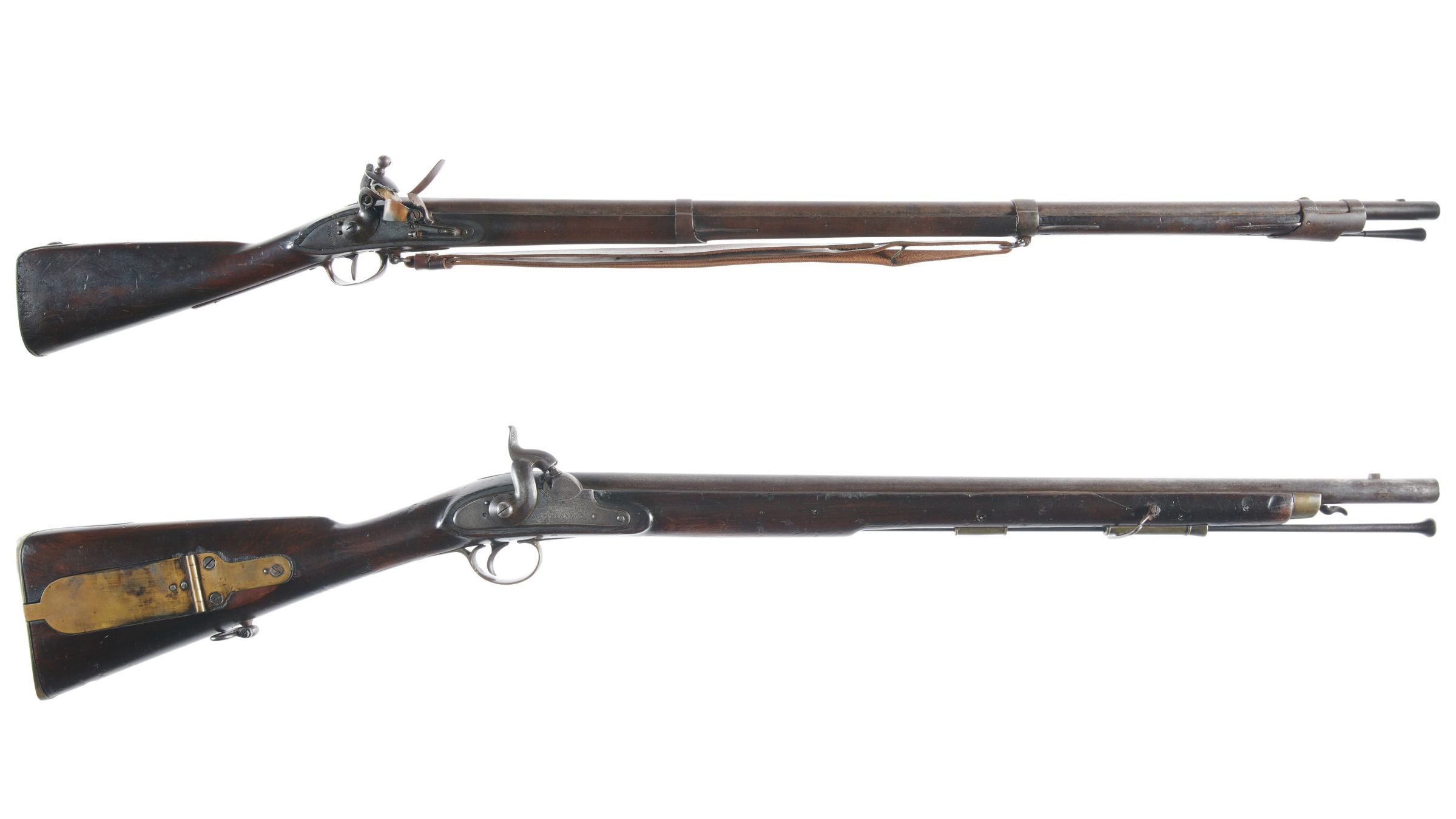 Two Smoothbore Muzzle Loading Long Guns | Rock Island Auction