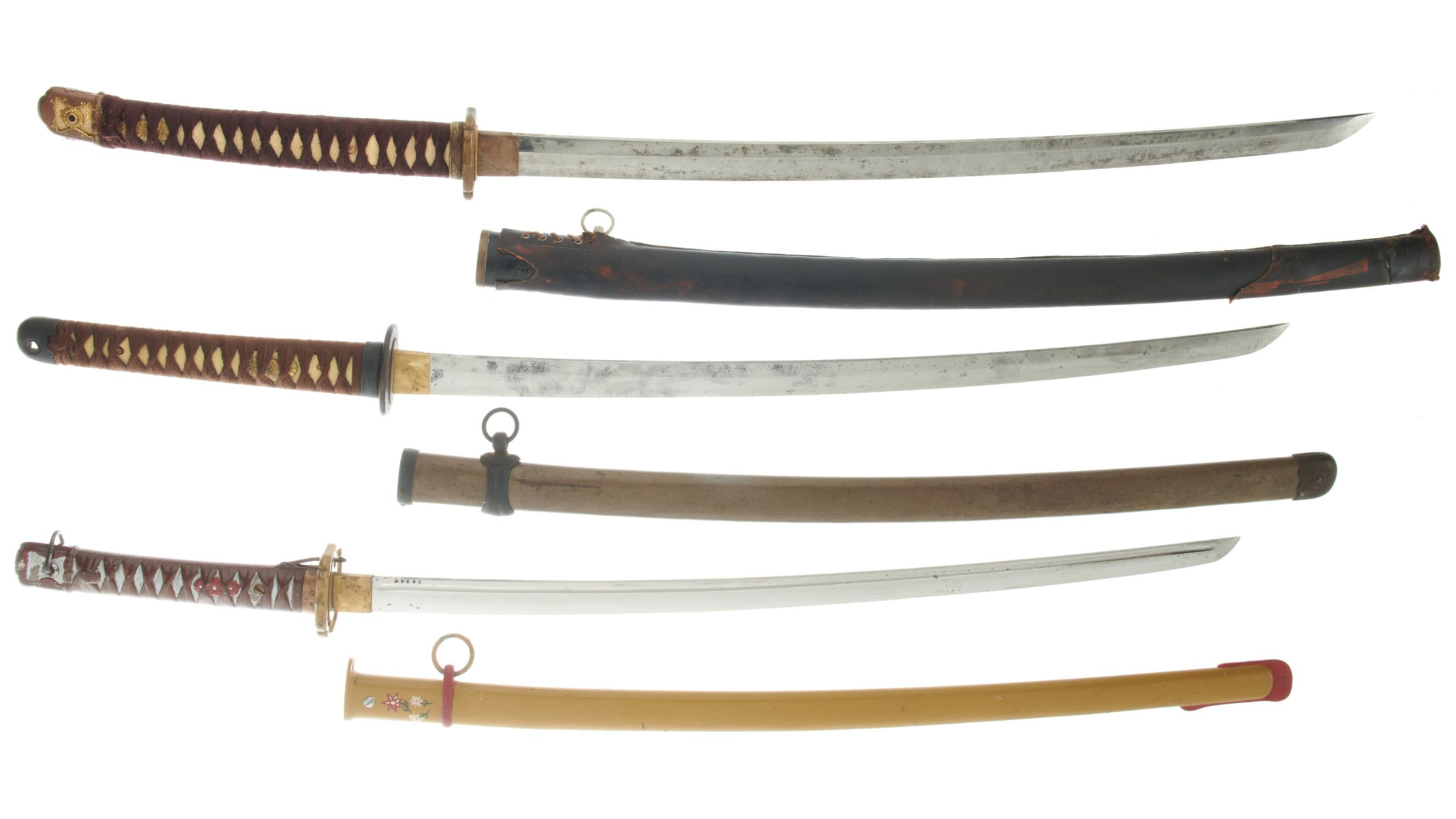 Three World War II Pattern Japanese Swords | Rock Island Auction