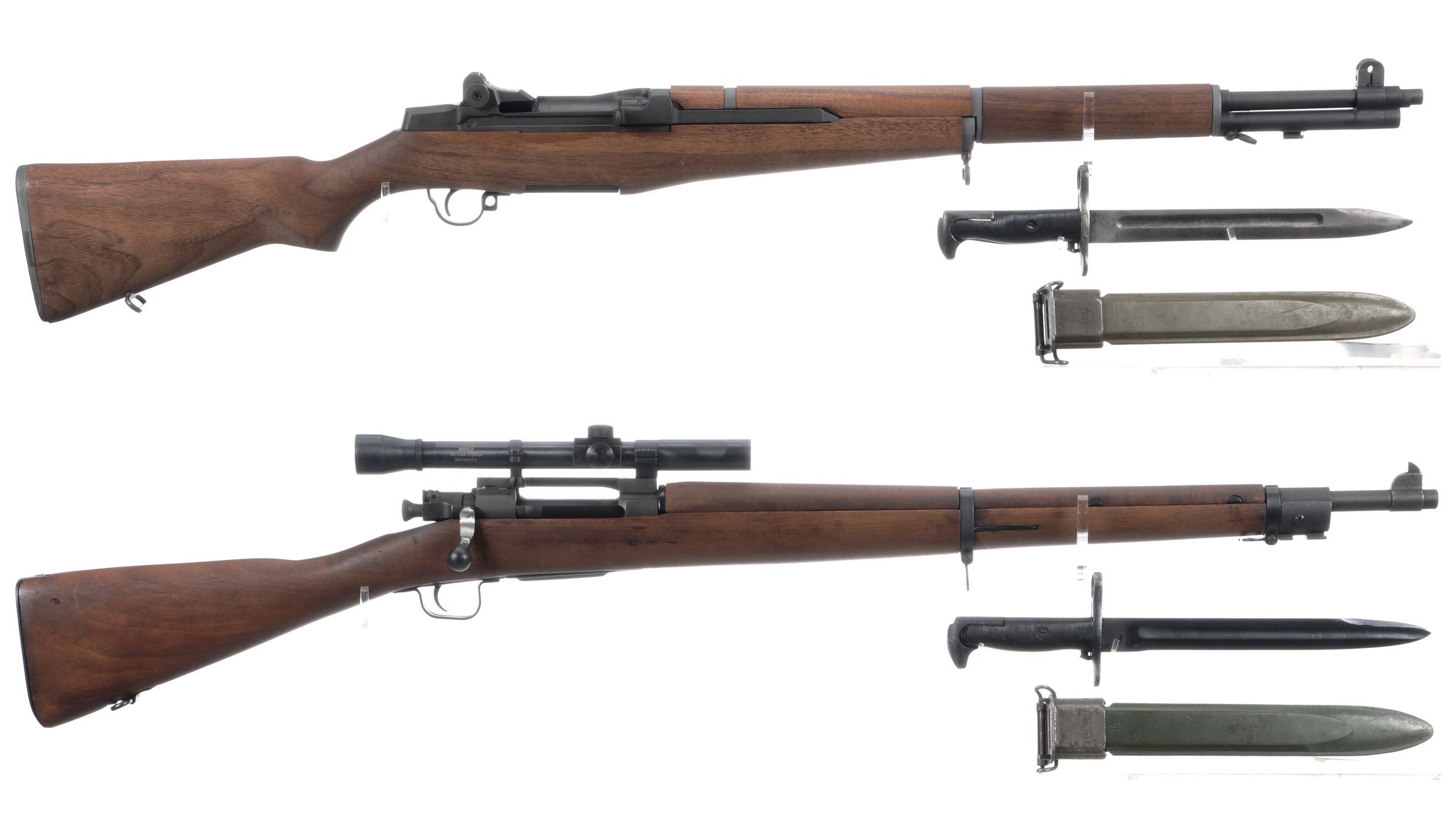 Two U.S. Military Pattern Rifles with Bayonets | Rock Island Auction