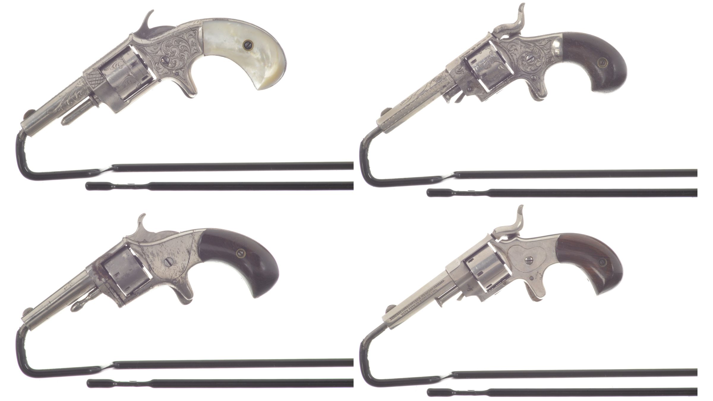 Four Antique Spur Trigger Revolvers | Rock Island Auction