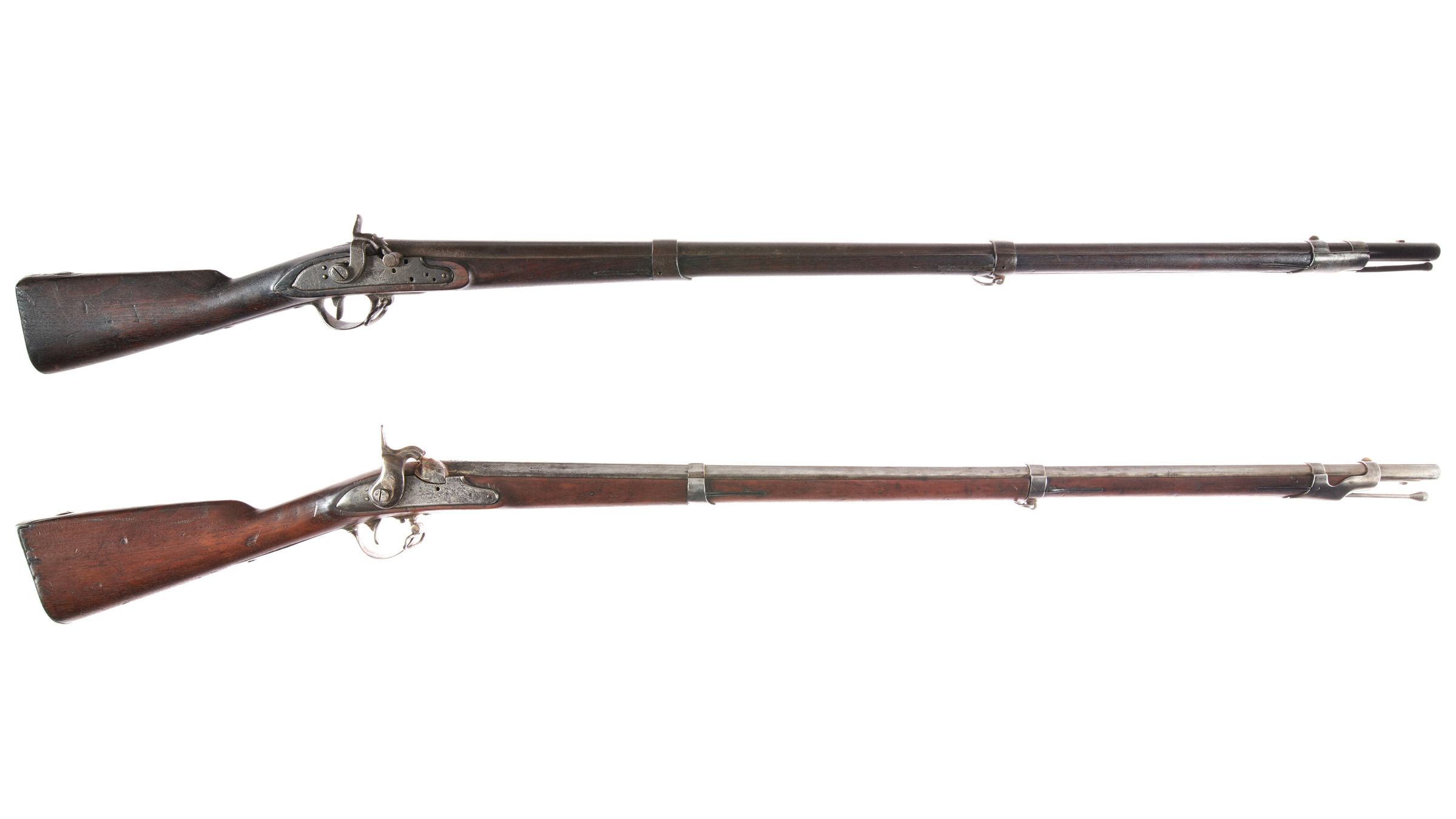 Two U.S. Martial Percussion Conversion Musket | Rock Island Auction