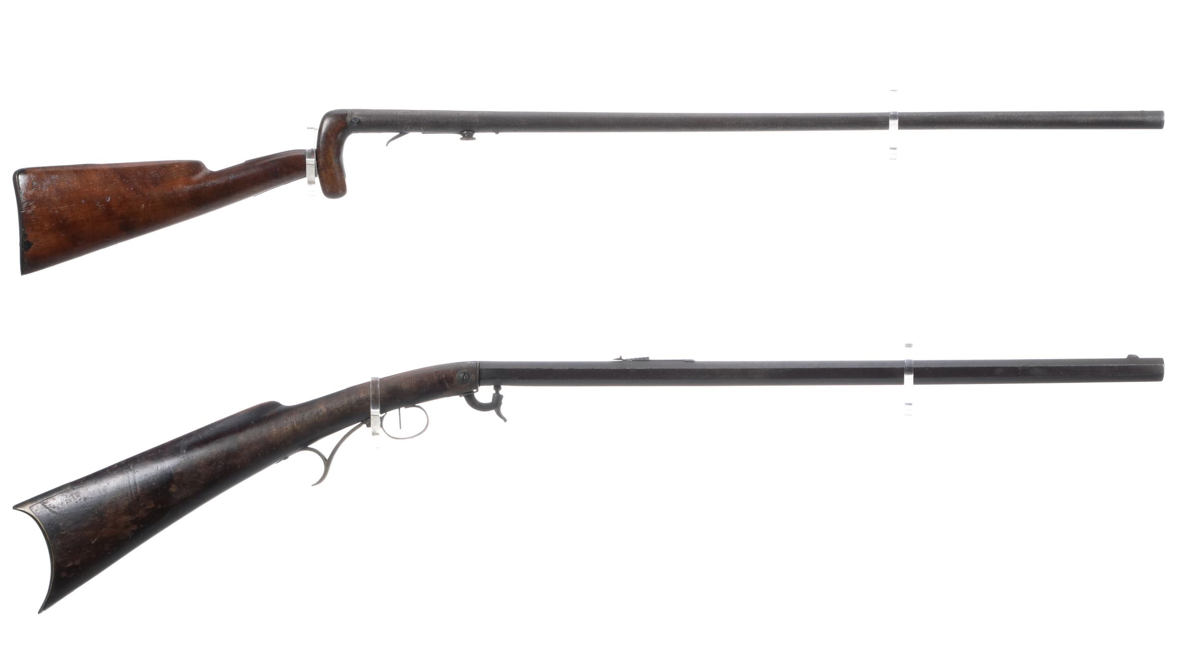 Two Underhammer Percussion Long Guns | Rock Island Auction
