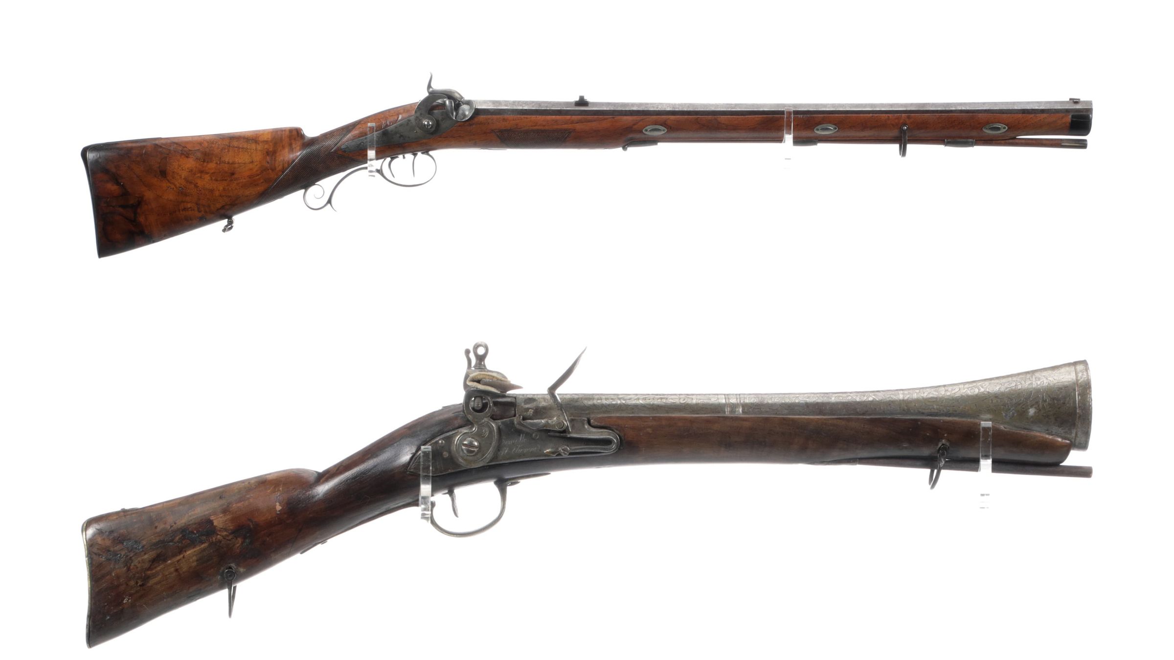 Two Antique Muzzle Loading Long Guns | Rock Island Auction