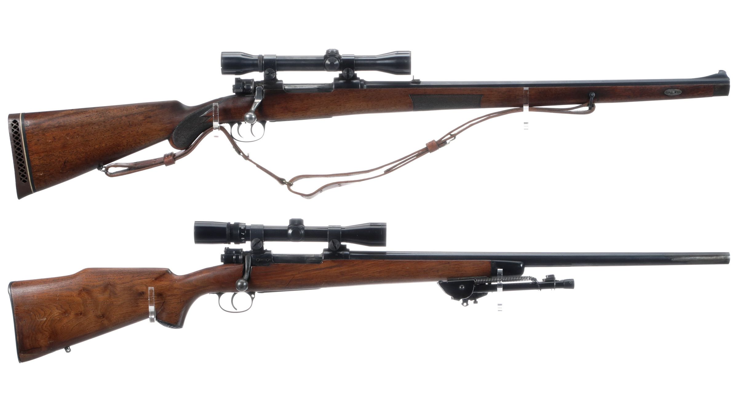 Two German Mauser 98 Action Bolt Action Sporting Rifles | Rock Island ...