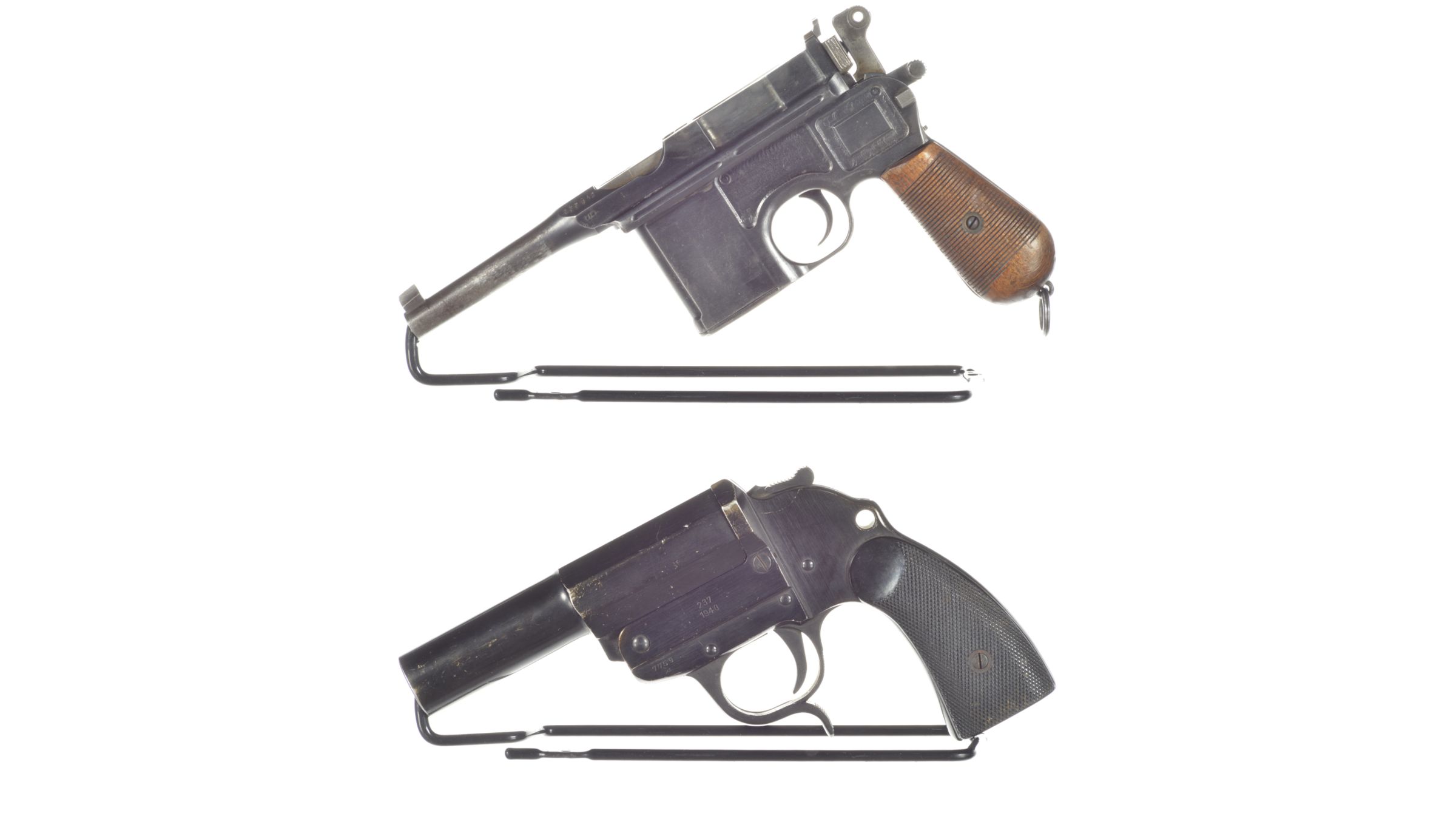 One German Semi-Automatic Pistol and One Flare Gun | Rock Island Auction