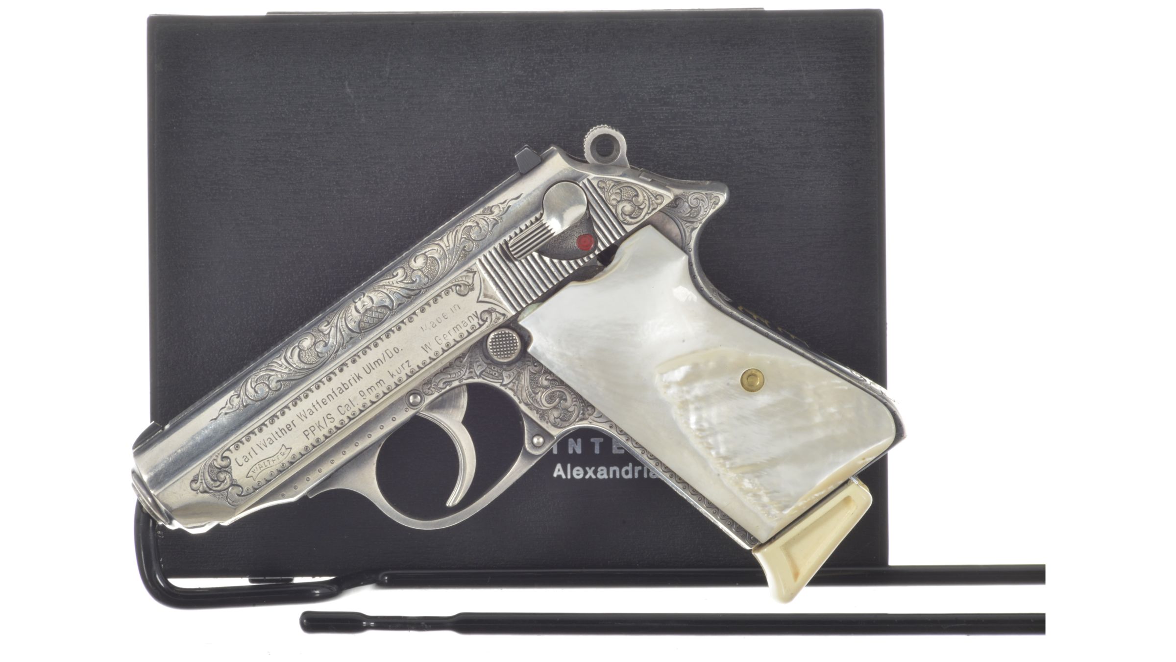 Engraved Silver Walther PPK/S Semi-Automatic Pistol | Rock Island Auction