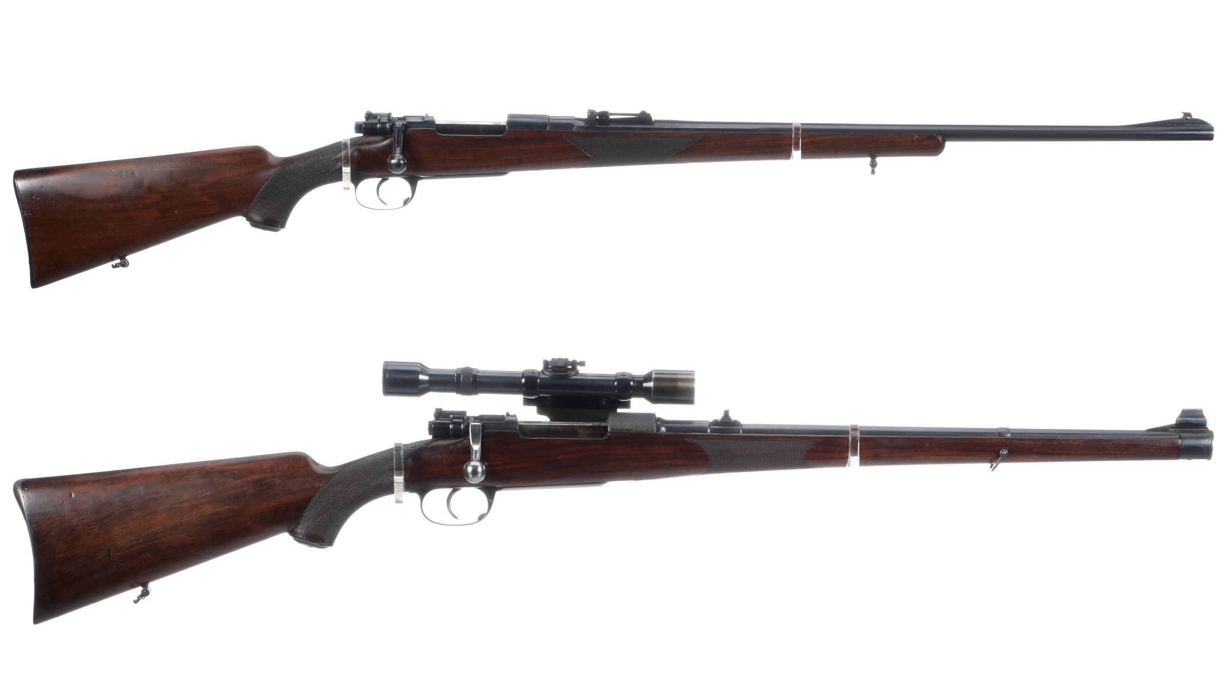 Two Mauser Model 98 Bolt Action Sporting Rifles | Rock Island Auction