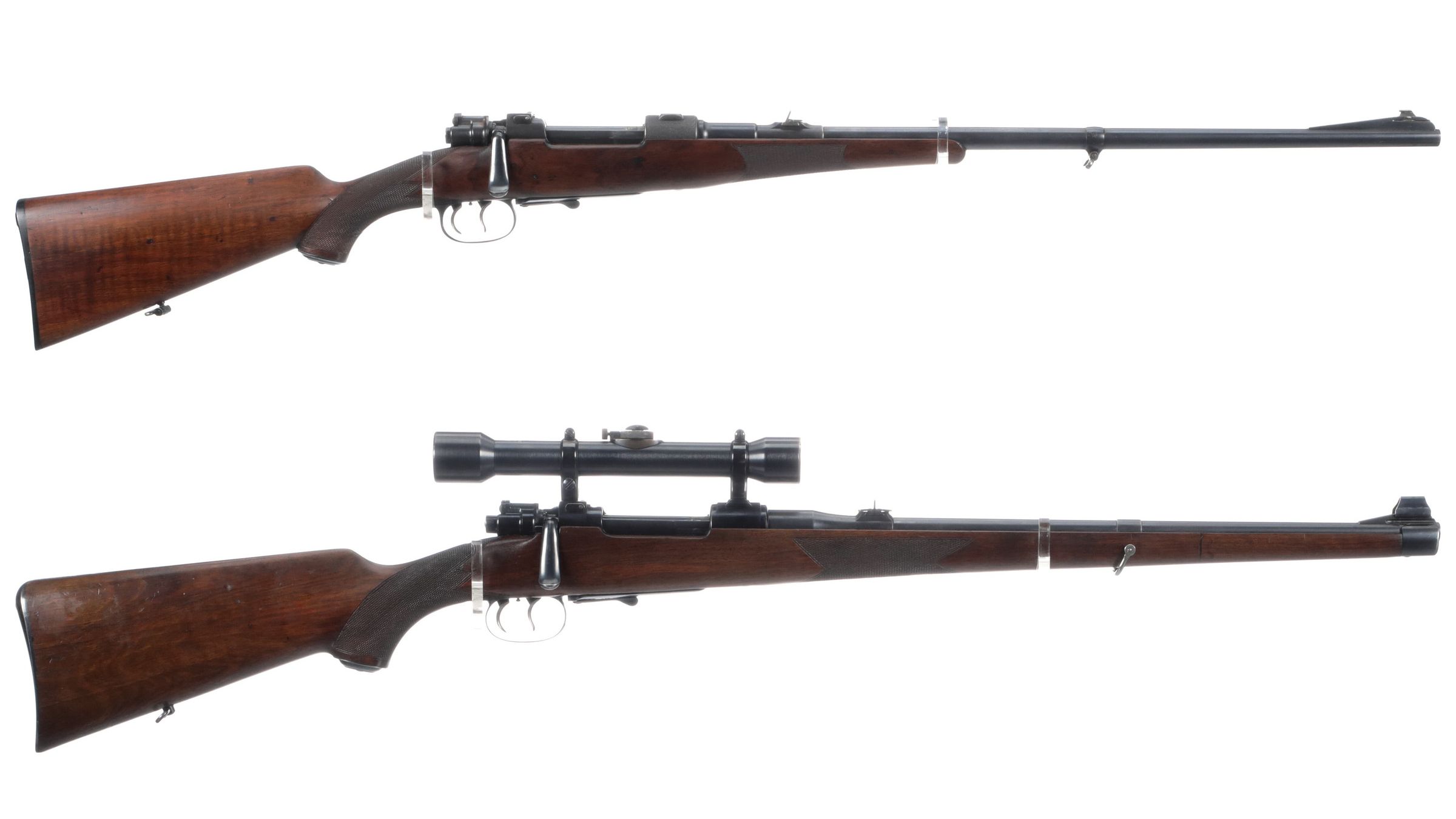 Two Mauser Model 98 Bolt Action Sporting Rifles | Rock Island Auction